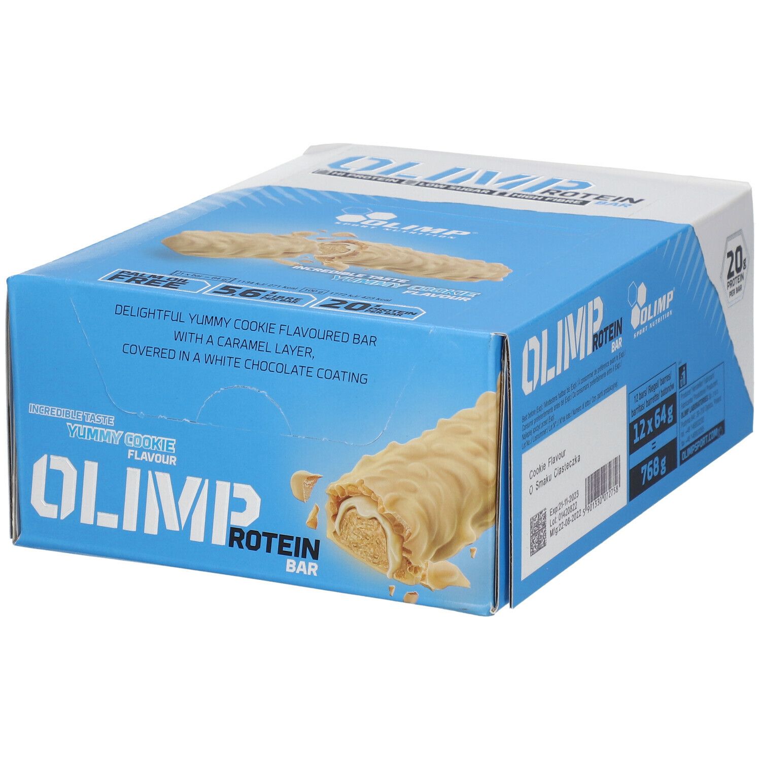 OLIMP® PROTEIN BAR Yummy Cookie 12x64 g - Shop Apotheke