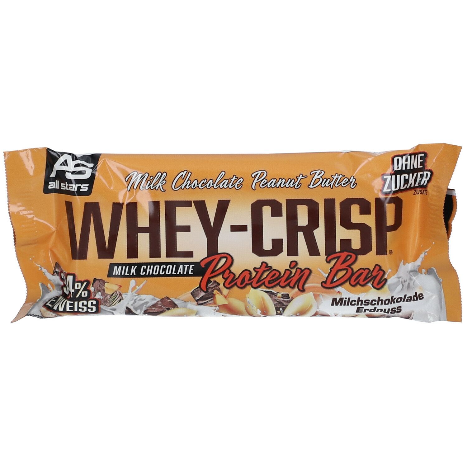 All Stars® WHEY-CRISP Protein Bar Milk Chocolate Peanut Butter 50 g ...