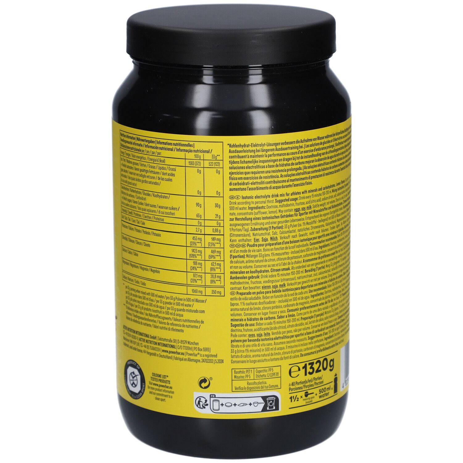 PowerBar® Isoactive Lemon 1320 g - Shop Apotheke