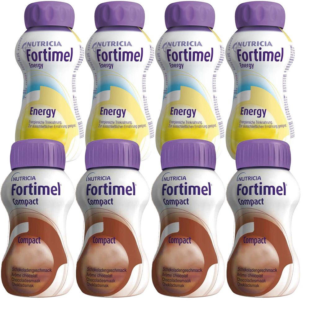 Fortimel® Compact 2.4 Trinknahrung Schokolade + Fortimel® Energy ...