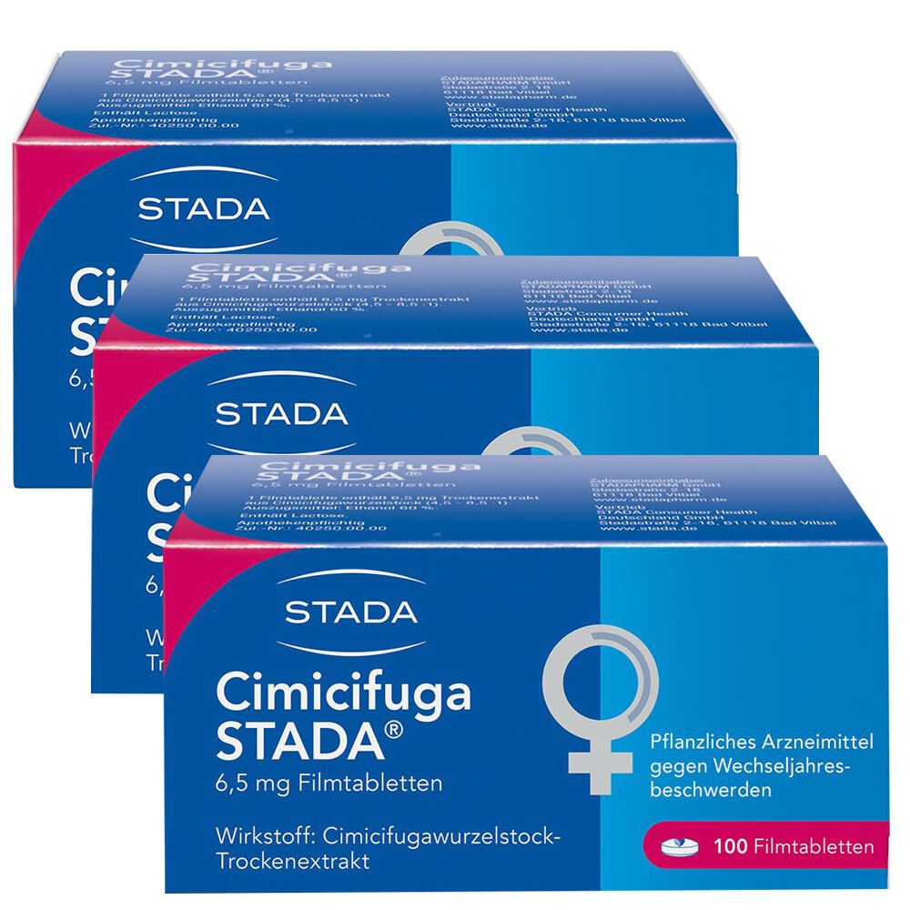 Cimicifuga STADA® 6,5 mg bei Wechseljahrbeschwerden 3x100 St - Shop ...