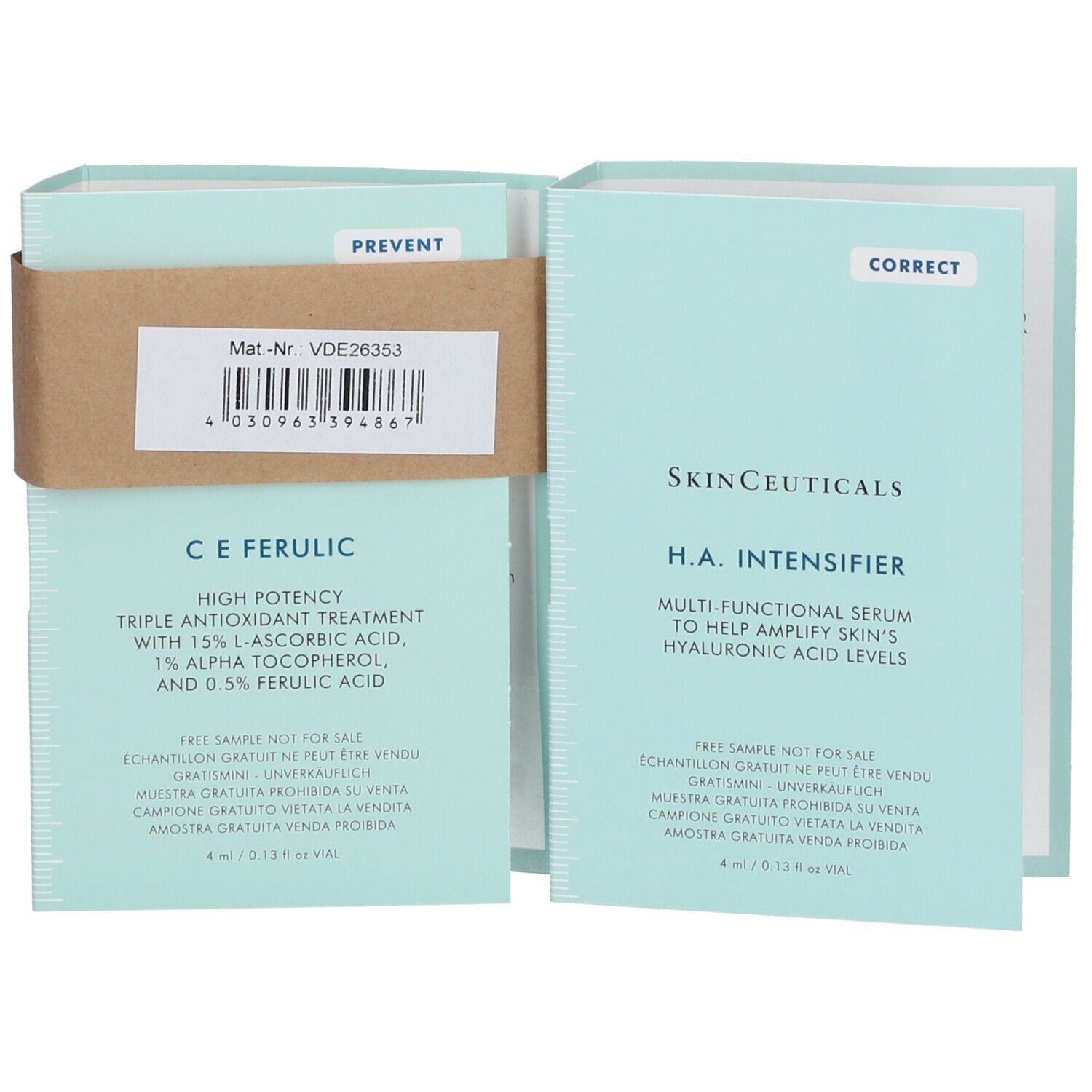 B. SkinCeuticals Probenduo C E Ferulic 4ml + HA Intensifier 4ml 4+4 ml - Shop Apotheke