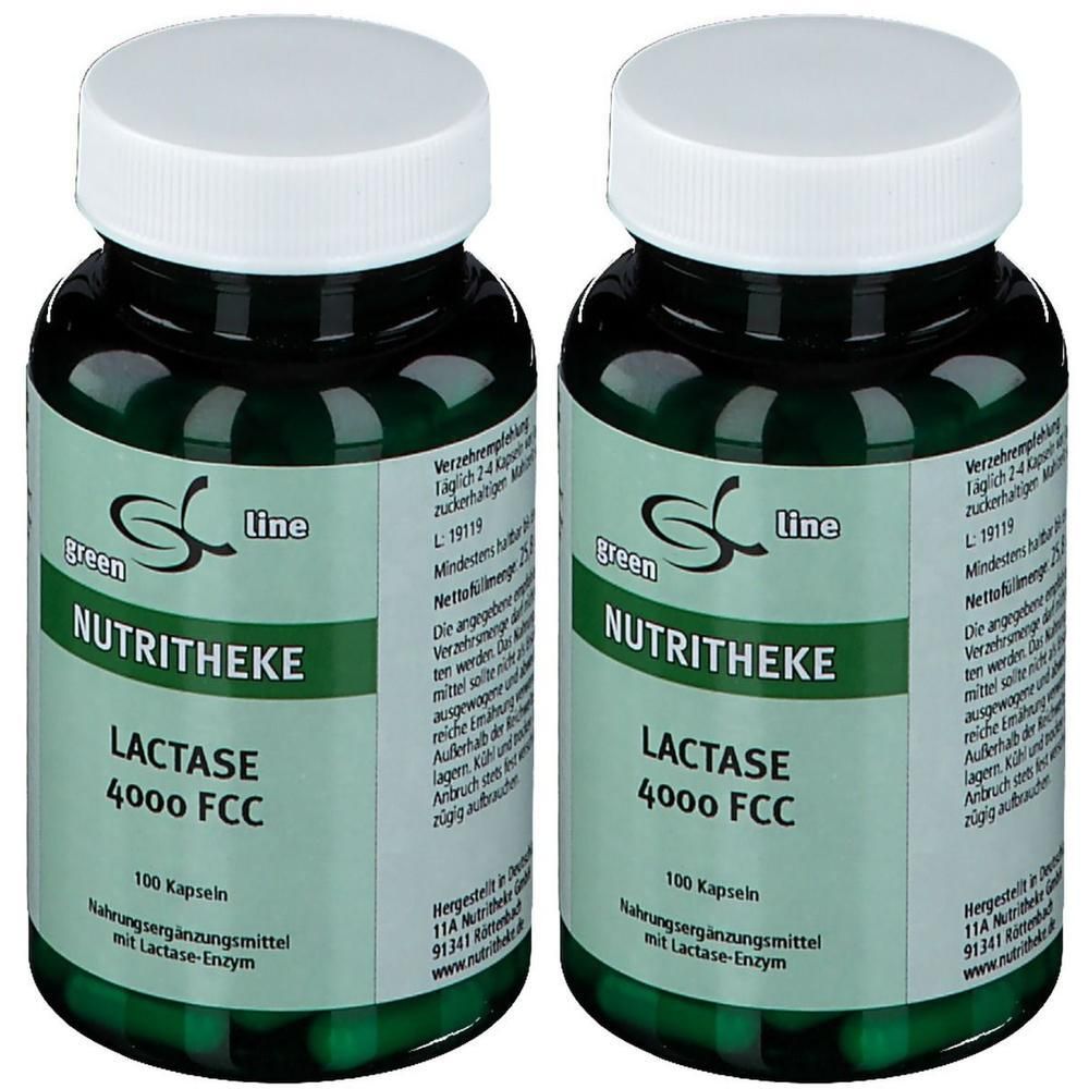 green line NUTRITHEKE Lactase 4000 FCC 2x100 St - Shop Apotheke