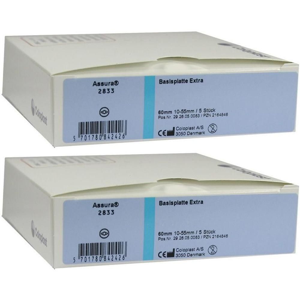Coloplast Assura® Basisplatten 10-55mm mit Gürtelbefestigung 2x5 St ...