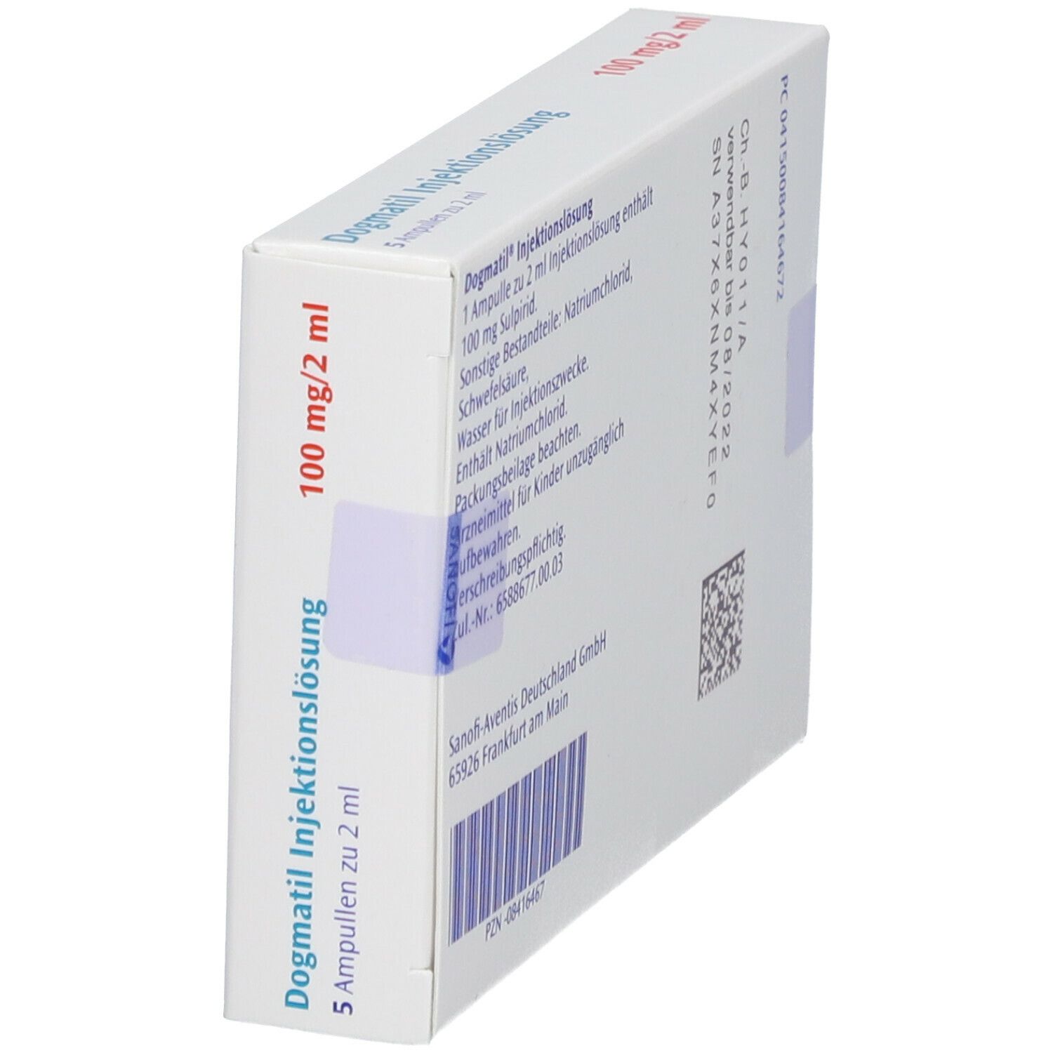 Dogmatil® 100 mg/2 ml 5x2 ml mit dem E-Rezept kaufen - Shop Apotheke