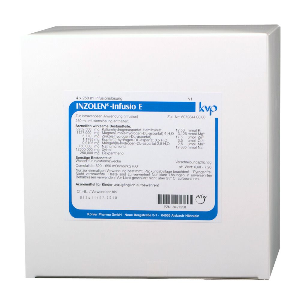 INZOLEN®-Infusio E 10x250 ml mit dem E-Rezept kaufen - SHOP APOTHEKE