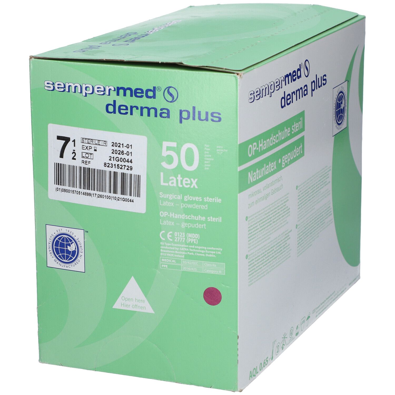 Sempermed Derma Plus Steril Gr. 7,5 50x2 St - Shop Apotheke