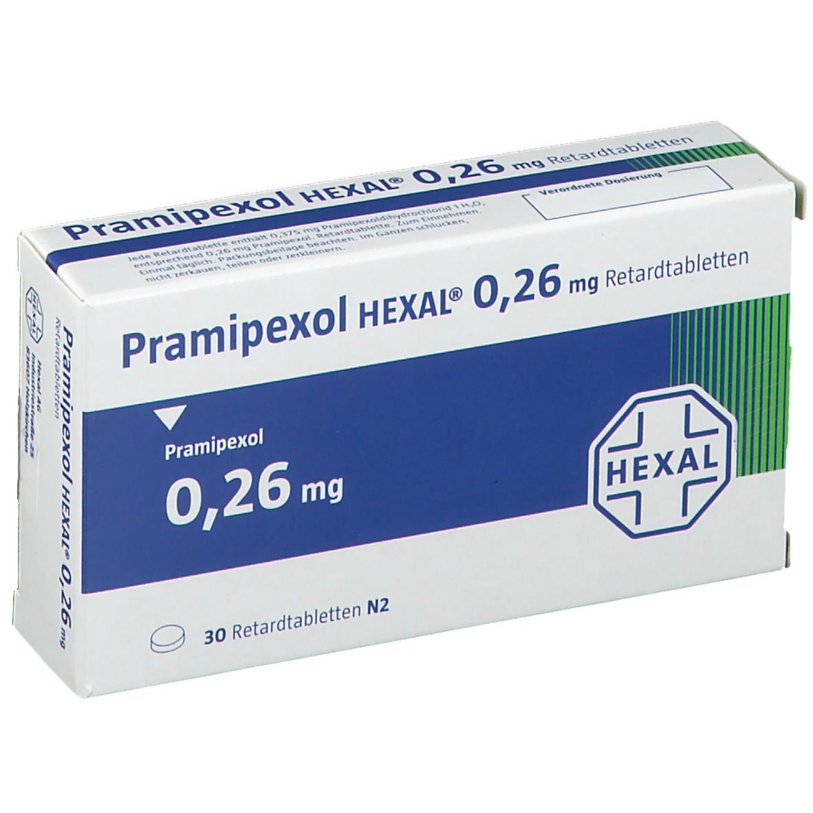Pramipexol HEXAL® 0,26 mg 30 St mit dem E-Rezept kaufen - Shop Apotheke