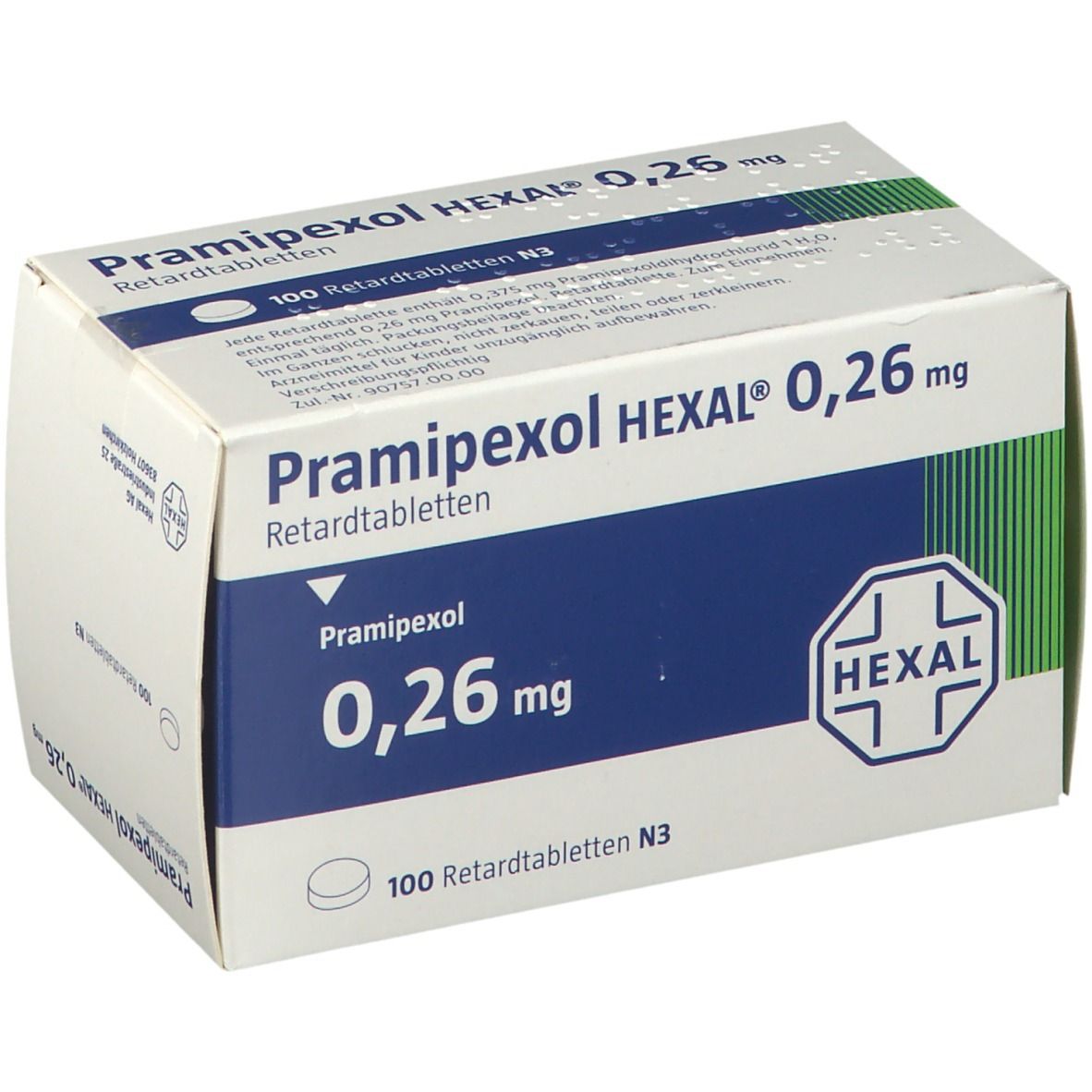 Pramipexol HEXAL® 0,26 mg 100 St mit dem E-Rezept kaufen - Shop Apotheke