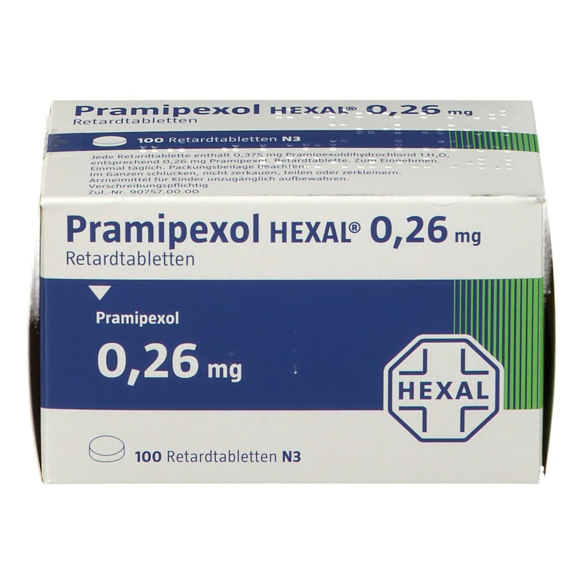 Pramipexol HEXAL® 0,26 mg 100 St mit dem E-Rezept kaufen - Shop Apotheke