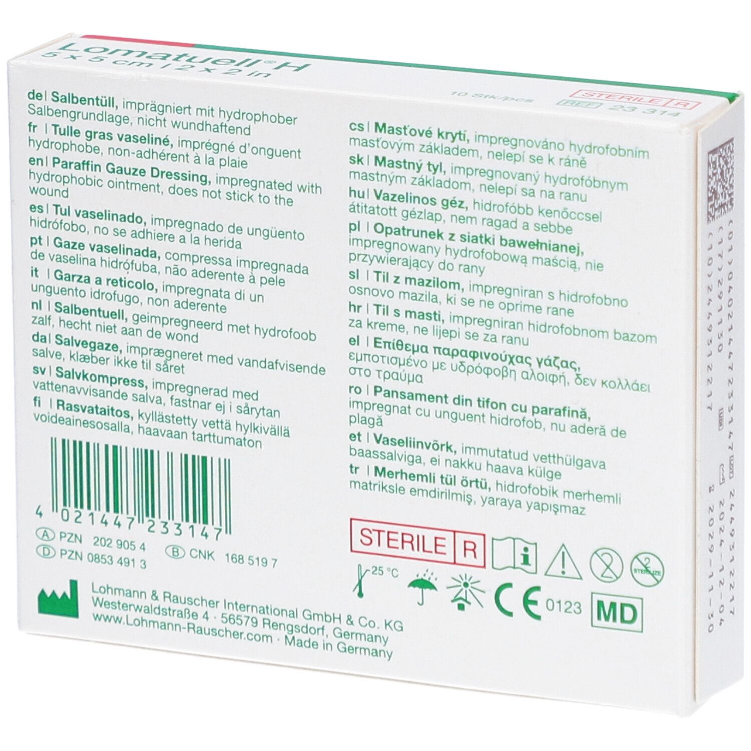 Lomatuell® H 5 cm x 5 cm steril 10 St - shop-apotheke.at