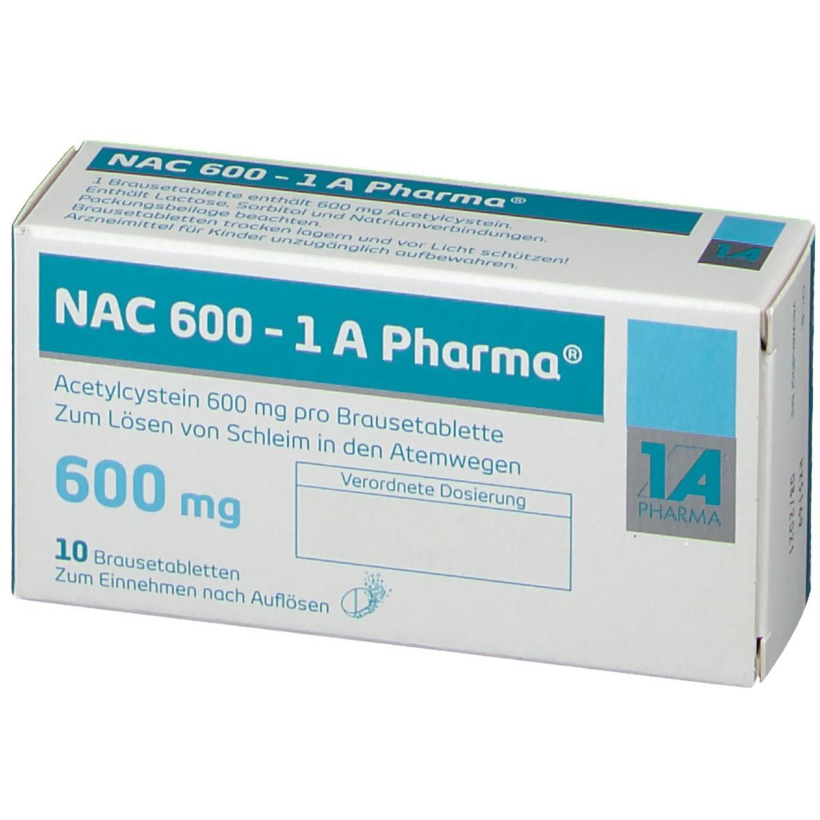 NAC 600 - 1 A Pharma® 10 St mit dem E-Rezept kaufen - Shop Apotheke