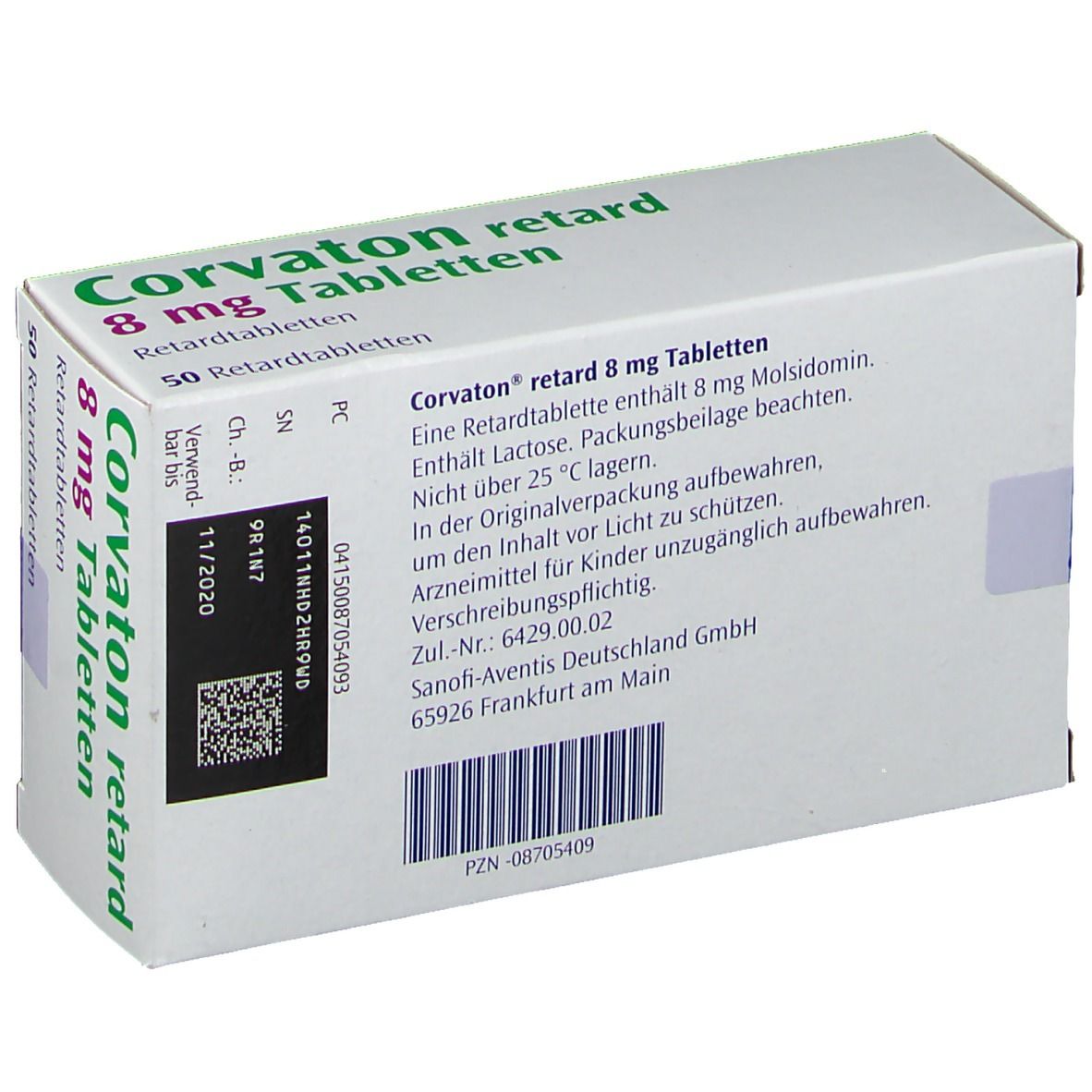 Corvaton® retard 8 mg 50 St mit dem E-Rezept kaufen - Shop Apotheke