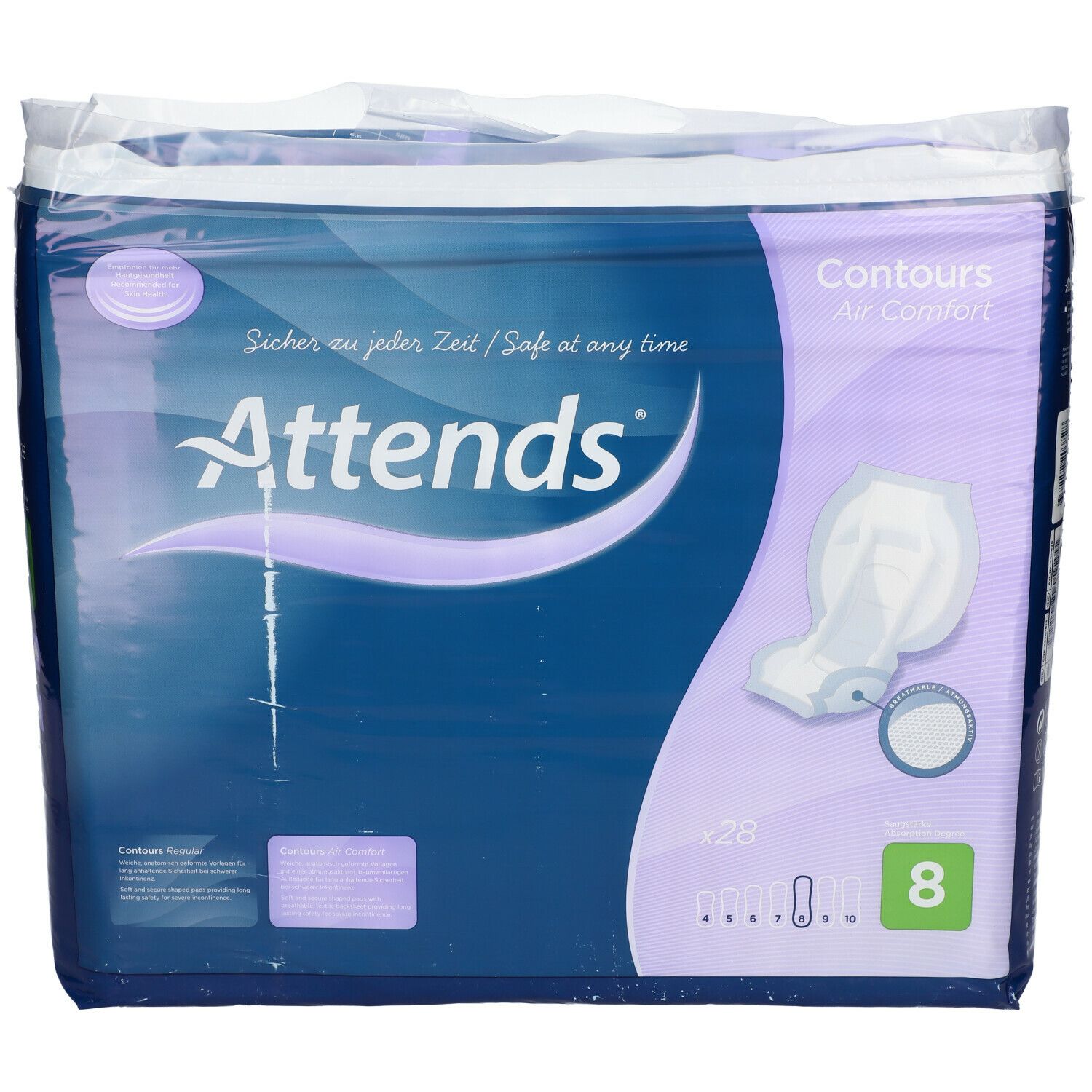 Attends® Contours Air Comfort 8 Vorlagen 28 St - shop-apotheke.at