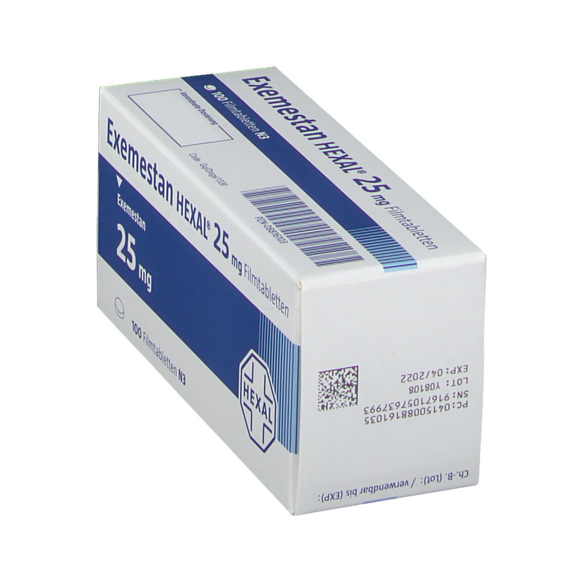 Exemestan HEXAL® 25 mg 100 St mit dem E-Rezept kaufen - Shop Apotheke