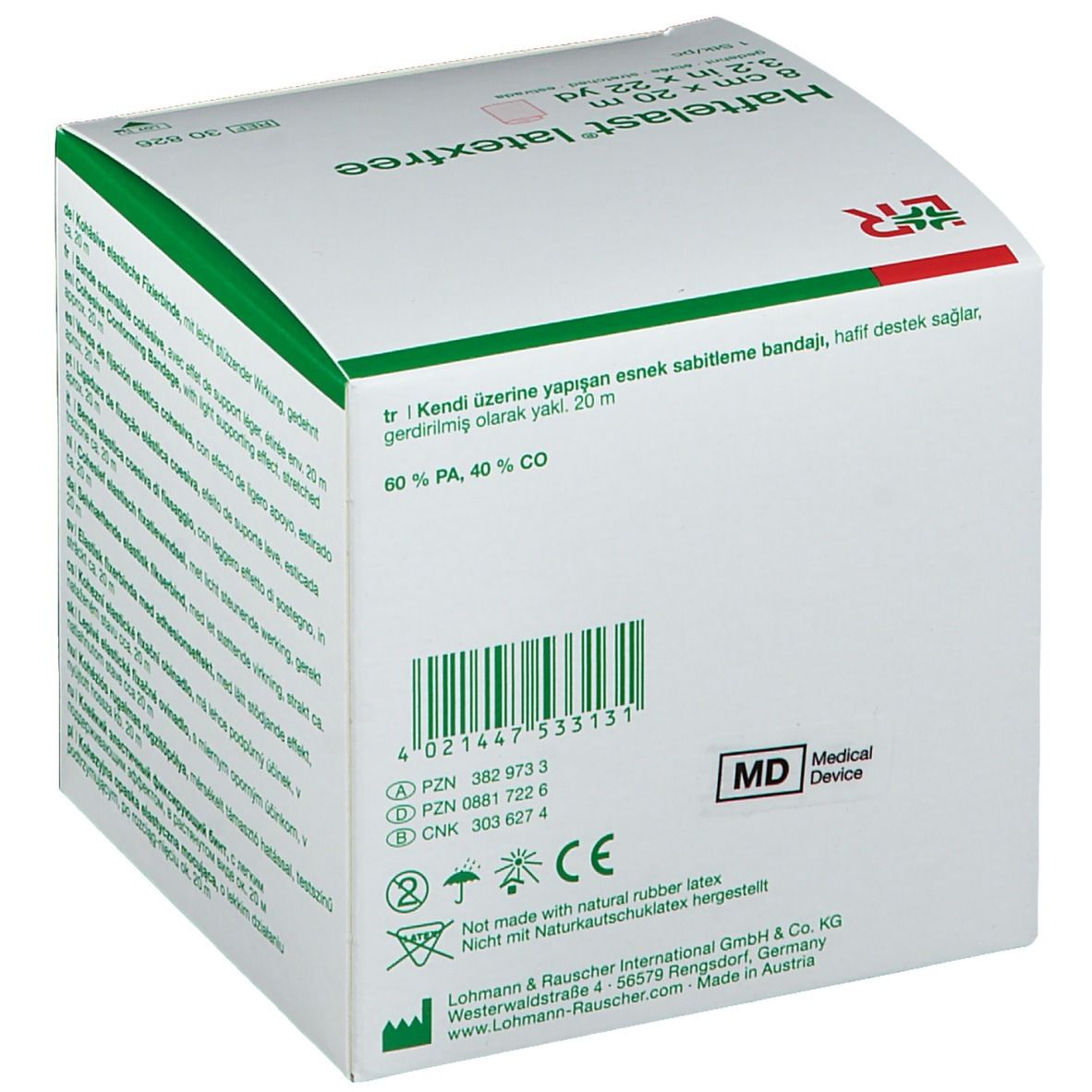 Haftelast® Fixierbinde 8 cm x 20 m creme 1 St - Shop Apotheke