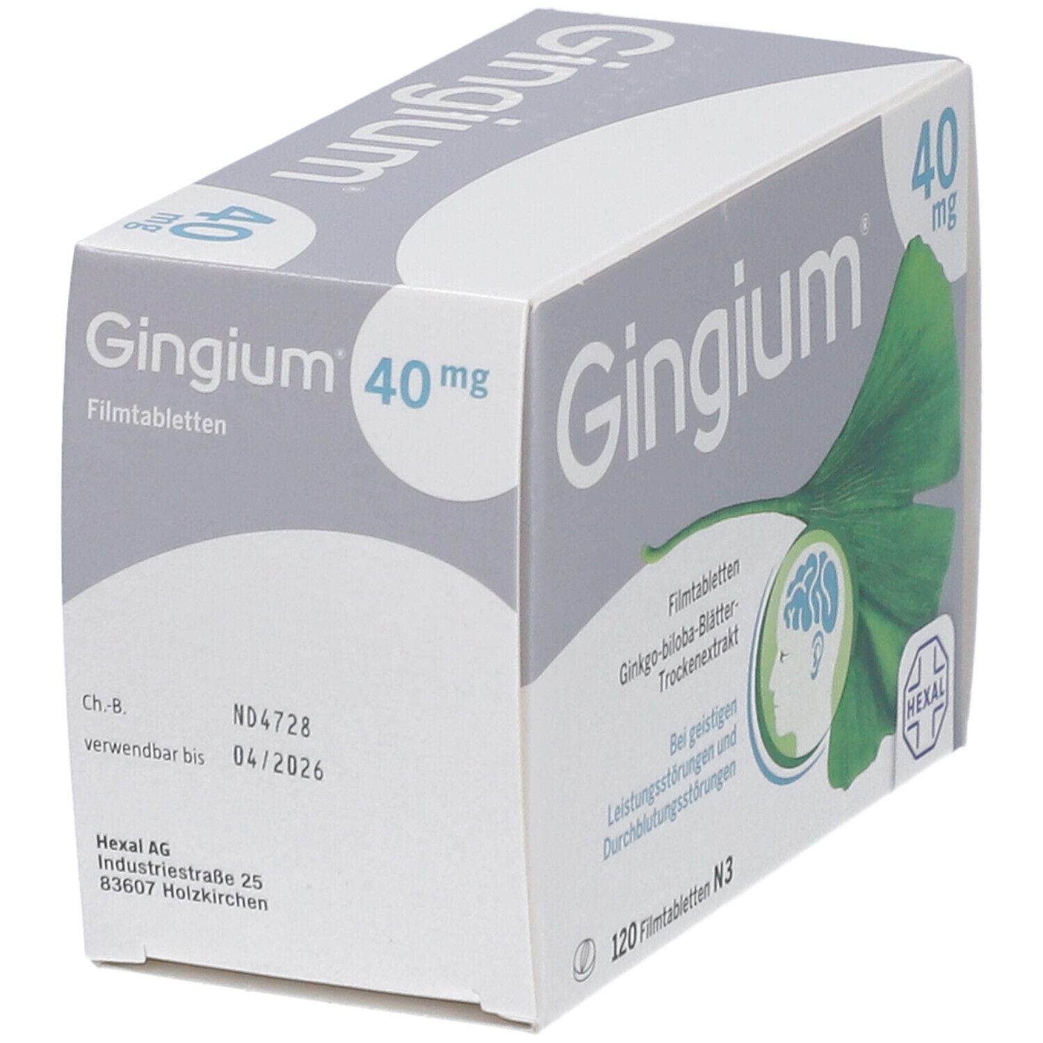 Gingium® 40 mg 120 St - shop-apotheke.com