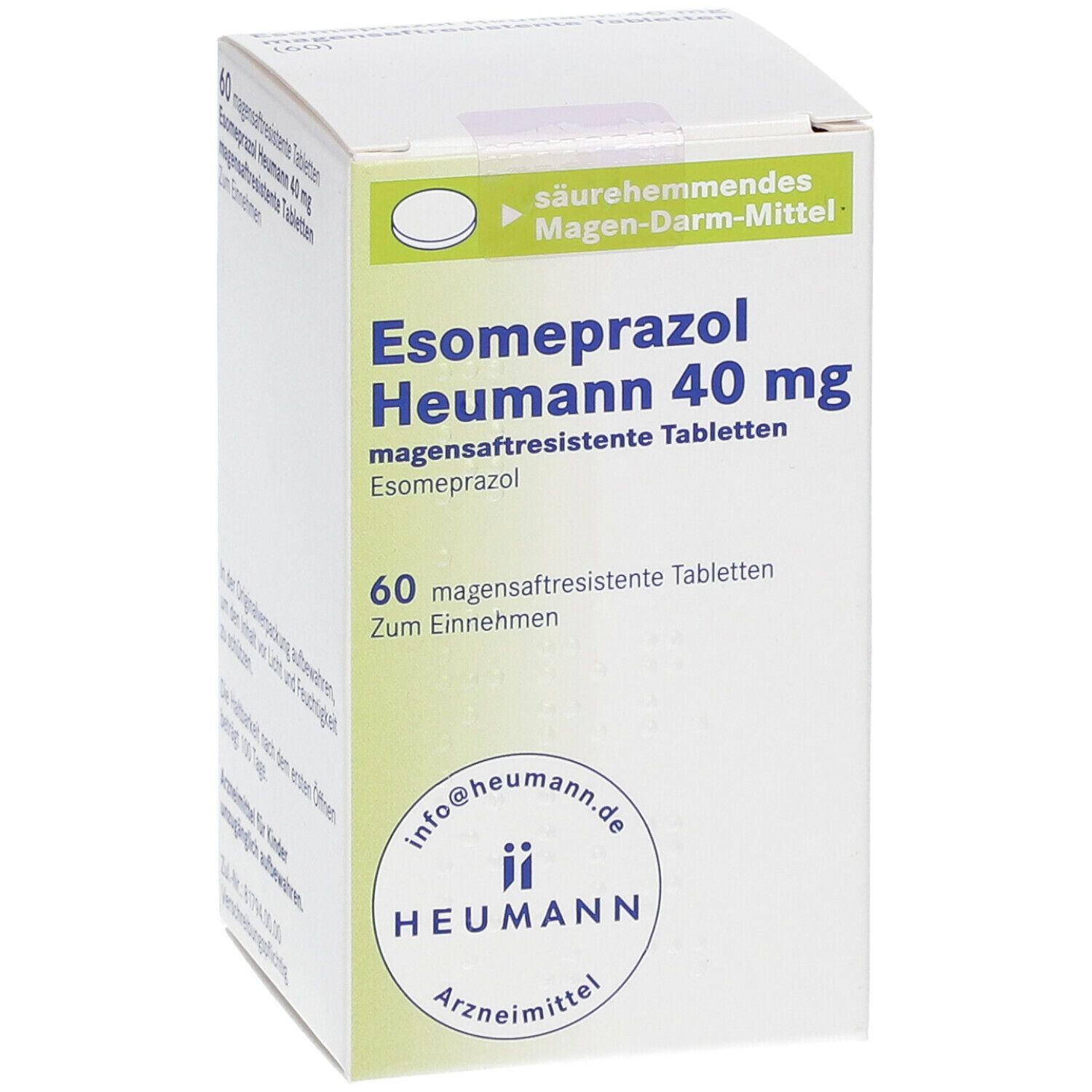 Esomeprazol Heumann 40 mg 60 St mit dem E-Rezept kaufen - Shop Apotheke