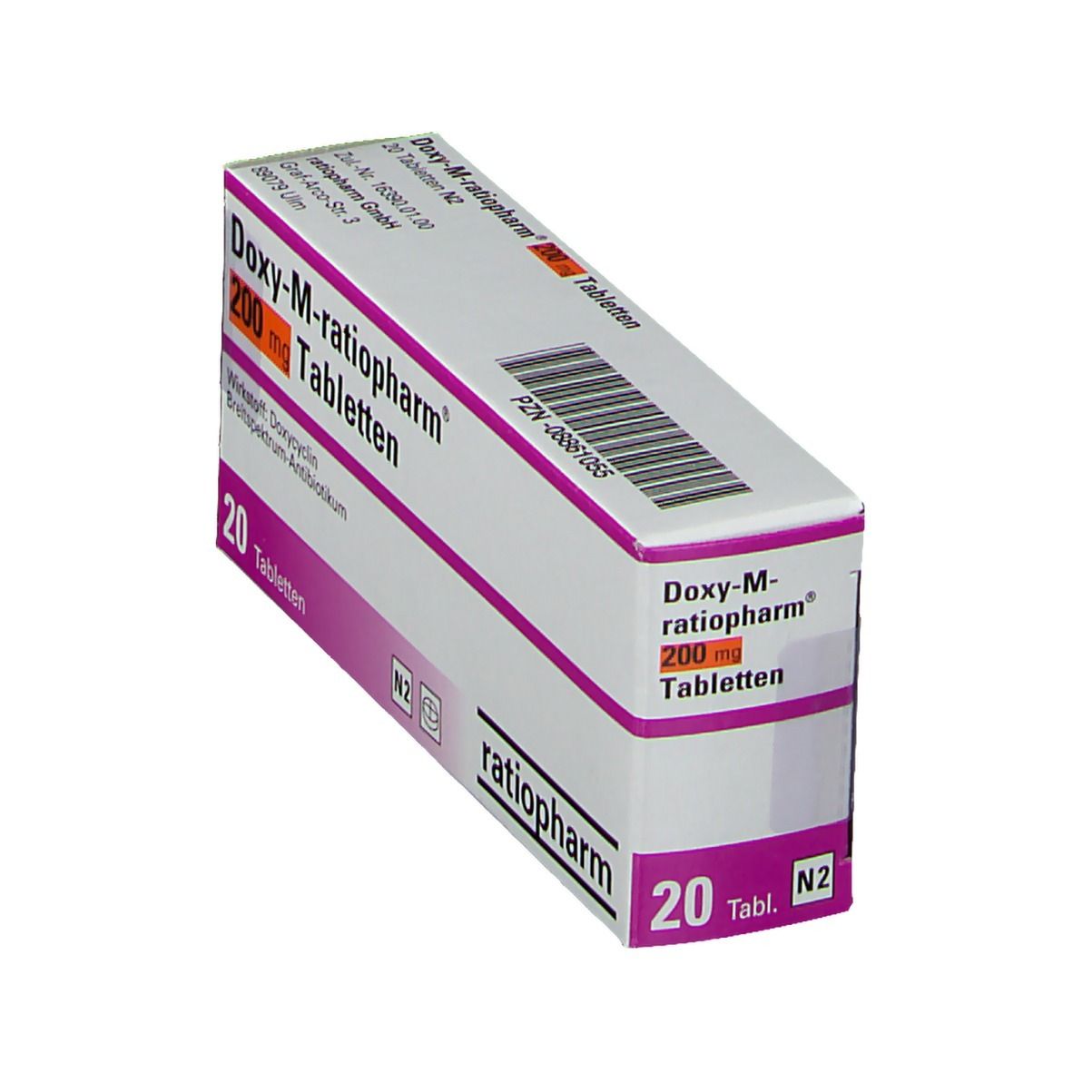 Doxy-M-ratiopharm® 200 mg 20 St - shop-apotheke.com