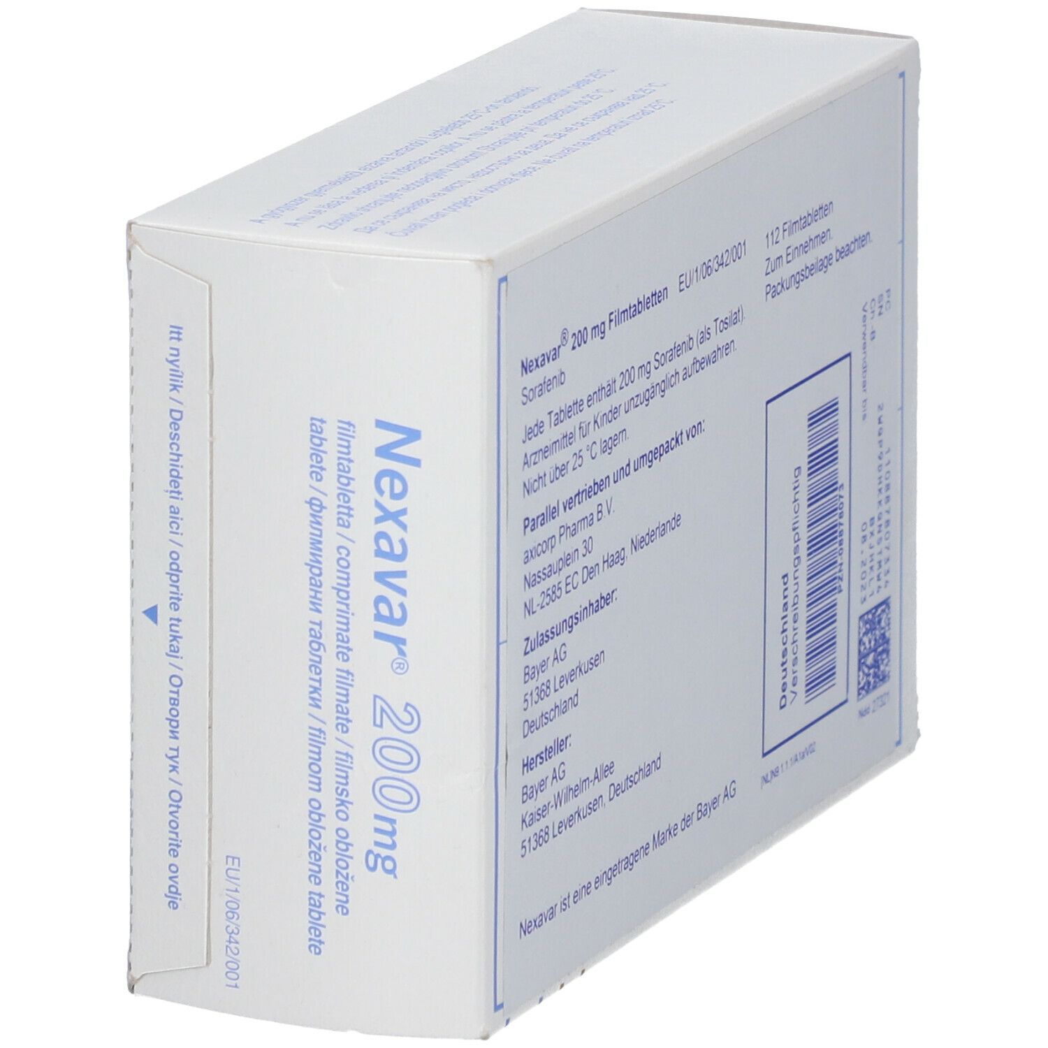 Nexavar 200 mg 112 St mit dem E-Rezept kaufen - Shop Apotheke