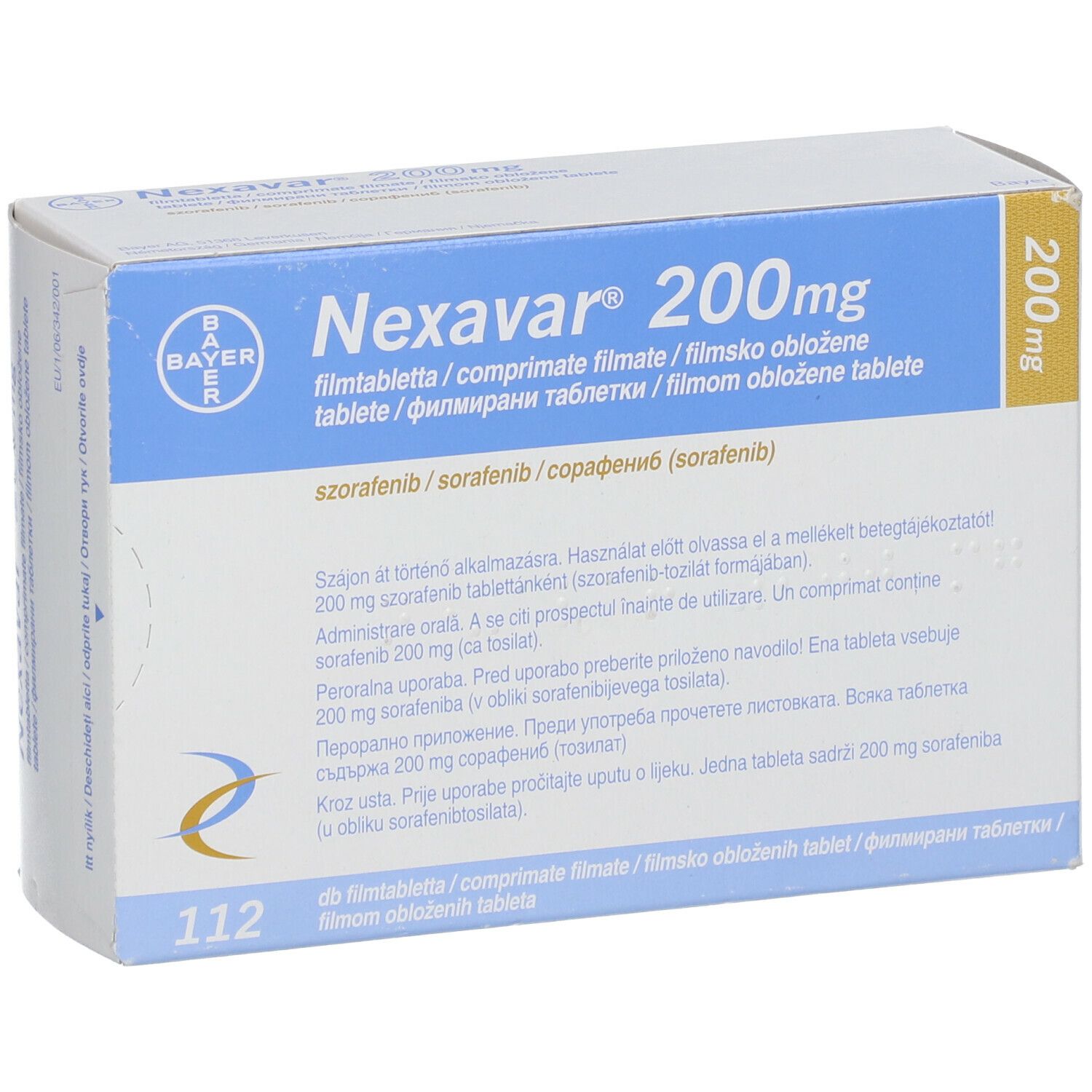 Nexavar 200 mg 112 St mit dem E-Rezept kaufen - Shop Apotheke