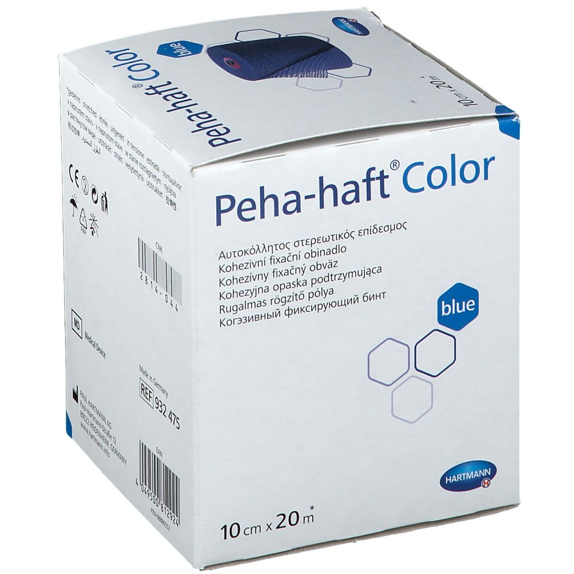 Peha-haft® Color latexfrei Fixierbinde 10 cm x 20 m blau 1 St - shop ...