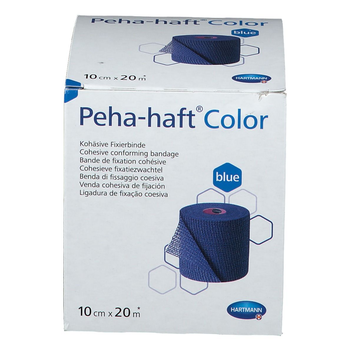 Peha-haft® Color latexfrei Fixierbinde 10 cm x 20 m blau 1 St - shop ...