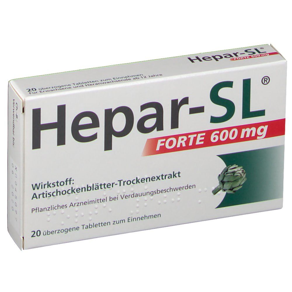 Hepar-SL® FORTE 600 mg 20 St - shop-apotheke.com