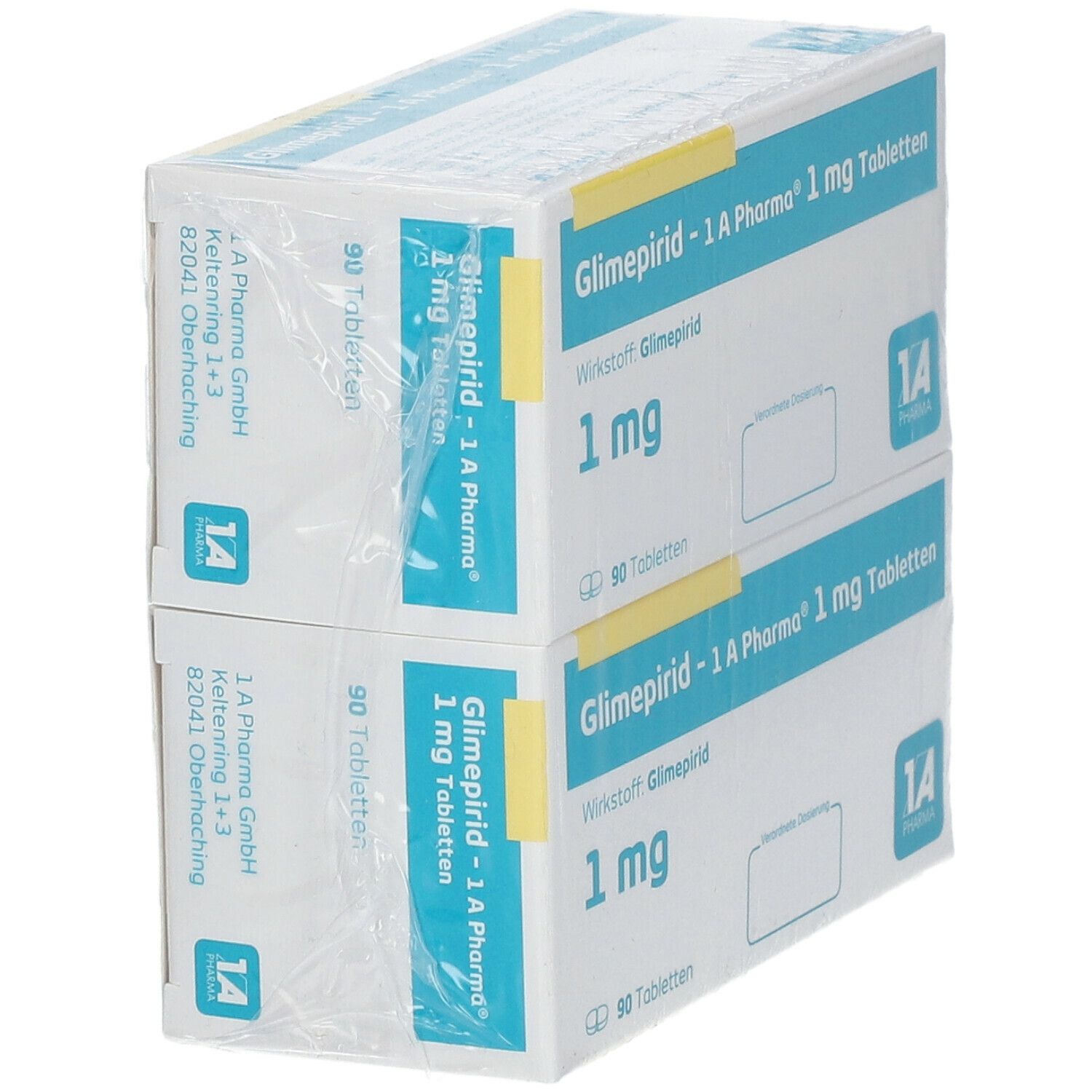 Glimepirid 1A Pharma® 1Mg 180 St mit dem E-Rezept kaufen - Shop Apotheke