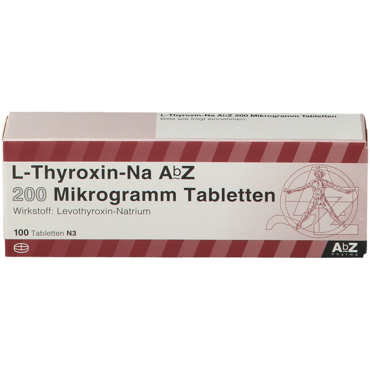 L Thyroxin-Na AbZ 200 Ug 100 St mit dem E-Rezept kaufen - Shop Apotheke