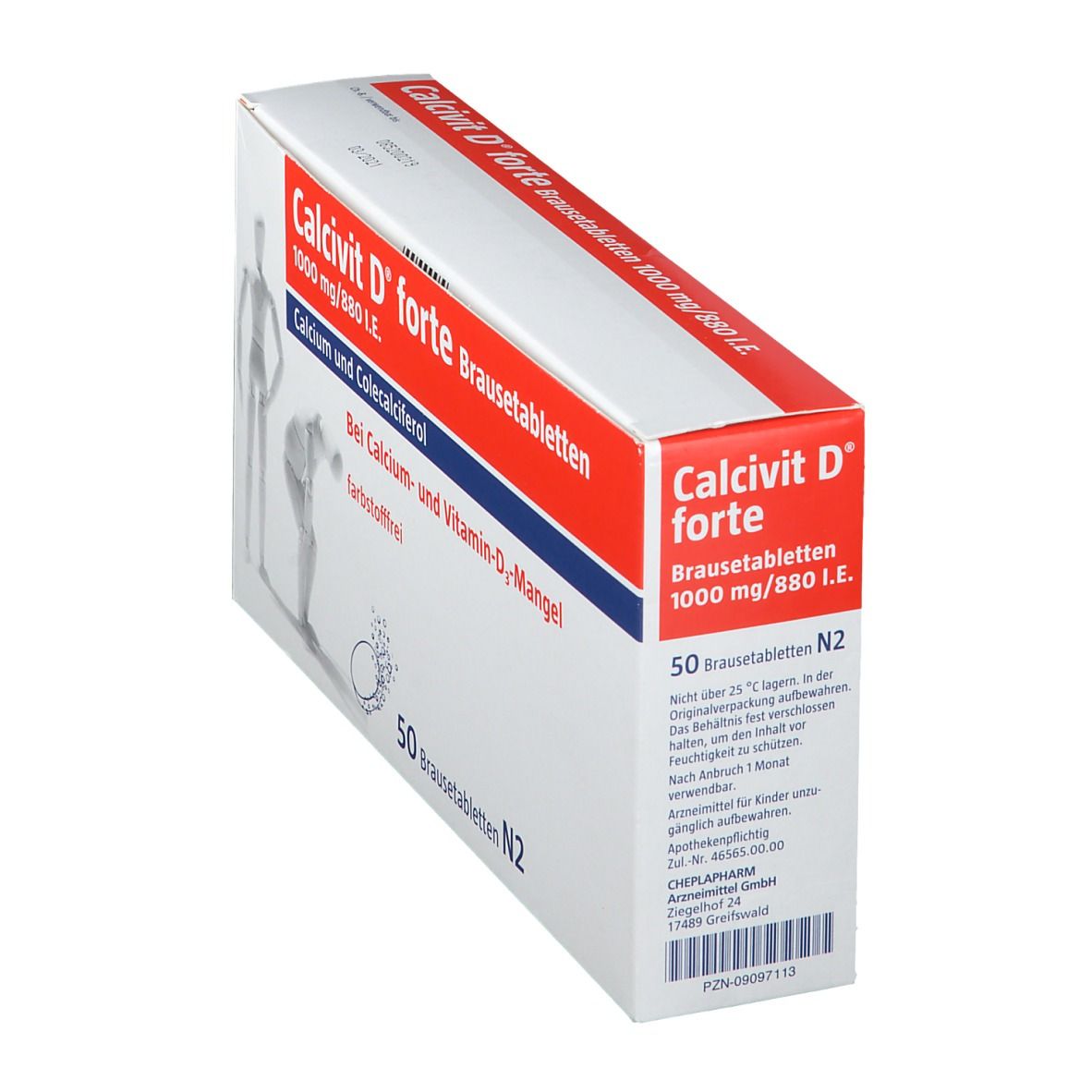 Calcivit D® forte Brausetabletten, 1000 mg/880 I.E. 50 St - Shop Apotheke