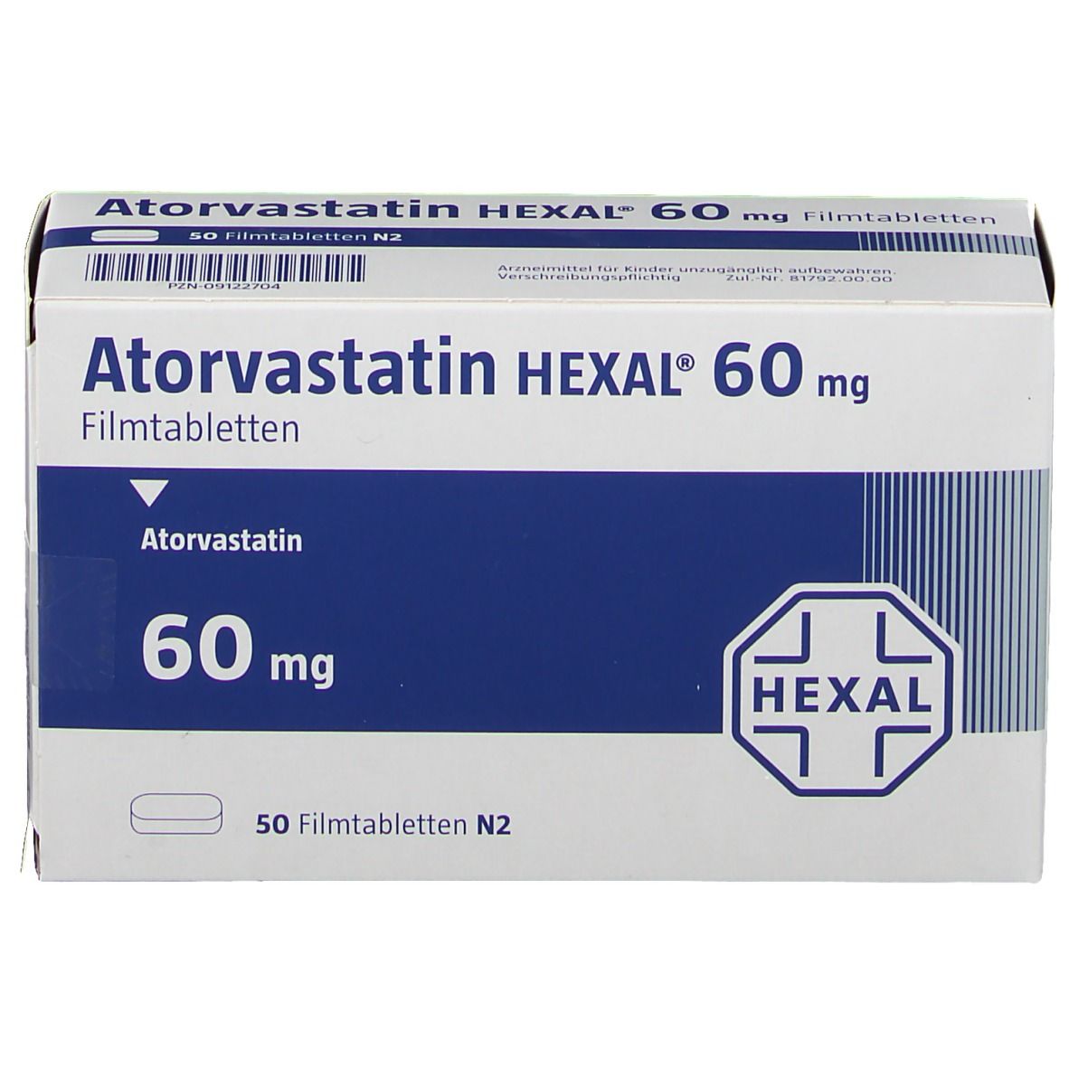 Atorvastatin HEXAL® 60 mg 50 St mit dem E-Rezept kaufen - Shop Apotheke