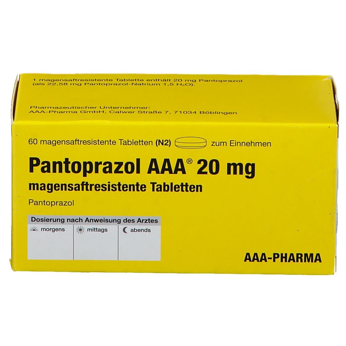 Pantoprazol AAA® 20 mg 60 St mit dem E-Rezept kaufen - Shop Apotheke