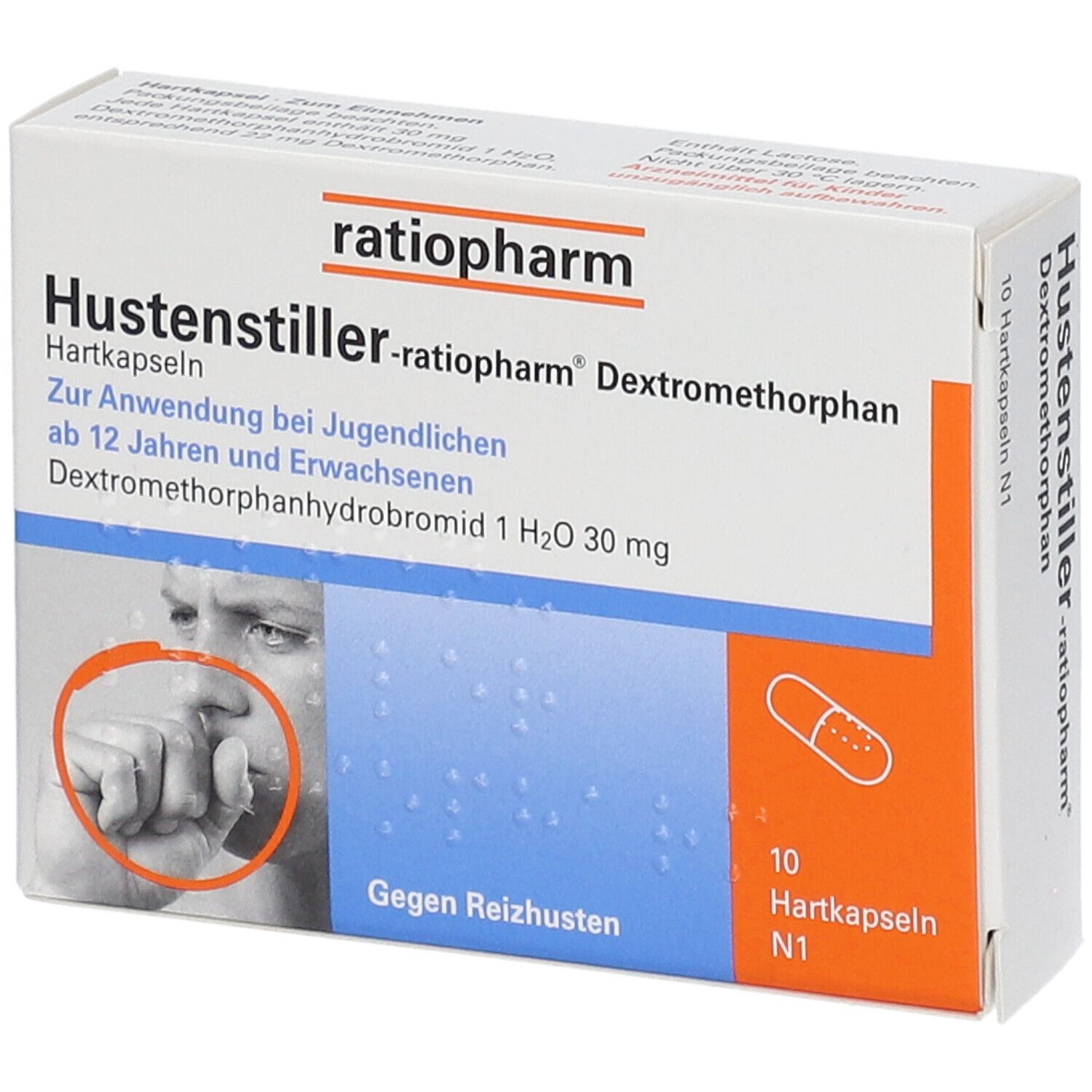 Hustenstiller-ratiopharm® Dextromethorphan Kapseln 10 St - shop ...