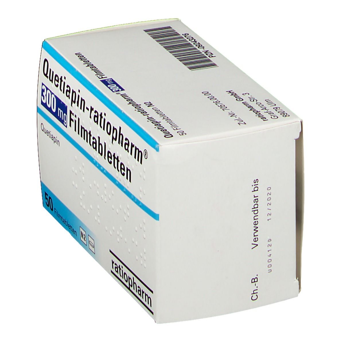 Quetiapin-ratiopharm® 300 mg 50 St mit dem E-Rezept kaufen - Shop Apotheke