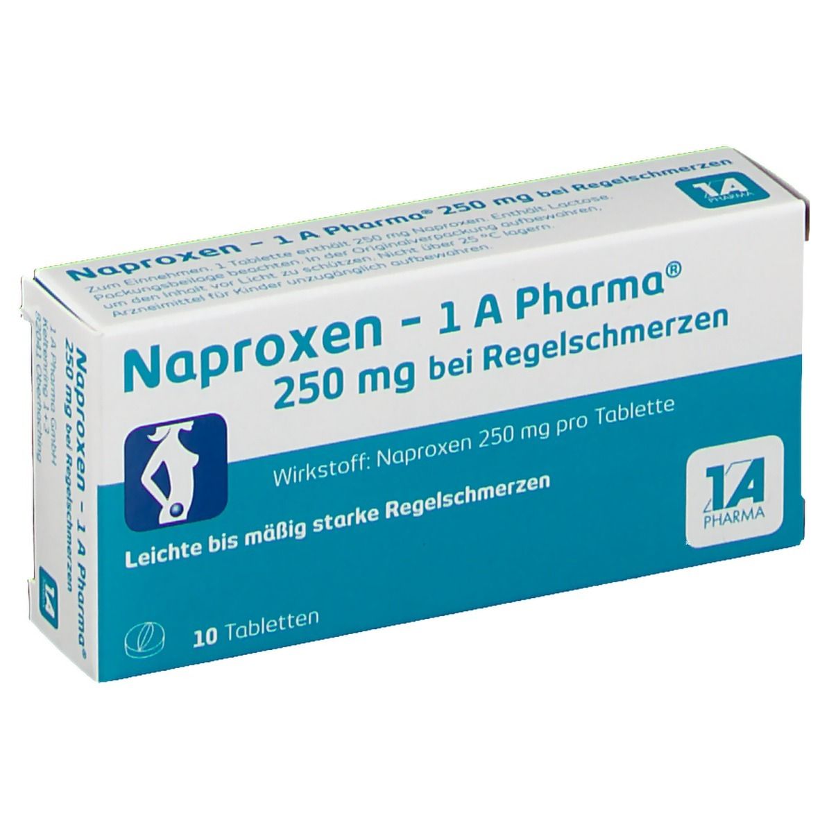 Naproxen - 1 A Pharma® 250 mg bei Regelschmerzen 10 St - Shop Apotheke
