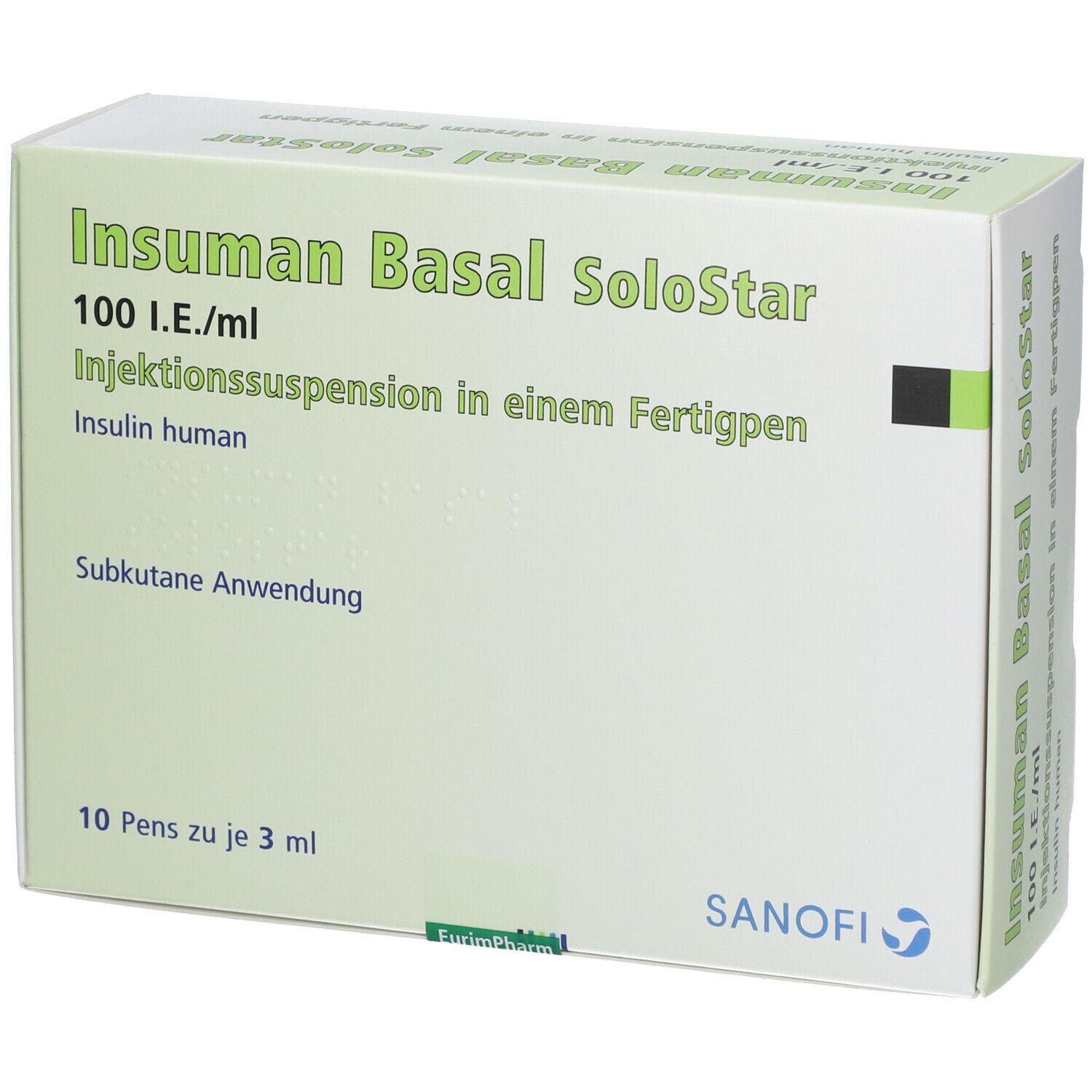 Insuman Basal 100 I.E./ml SoloStar 10x3 ml mit dem E-Rezept kaufen ...