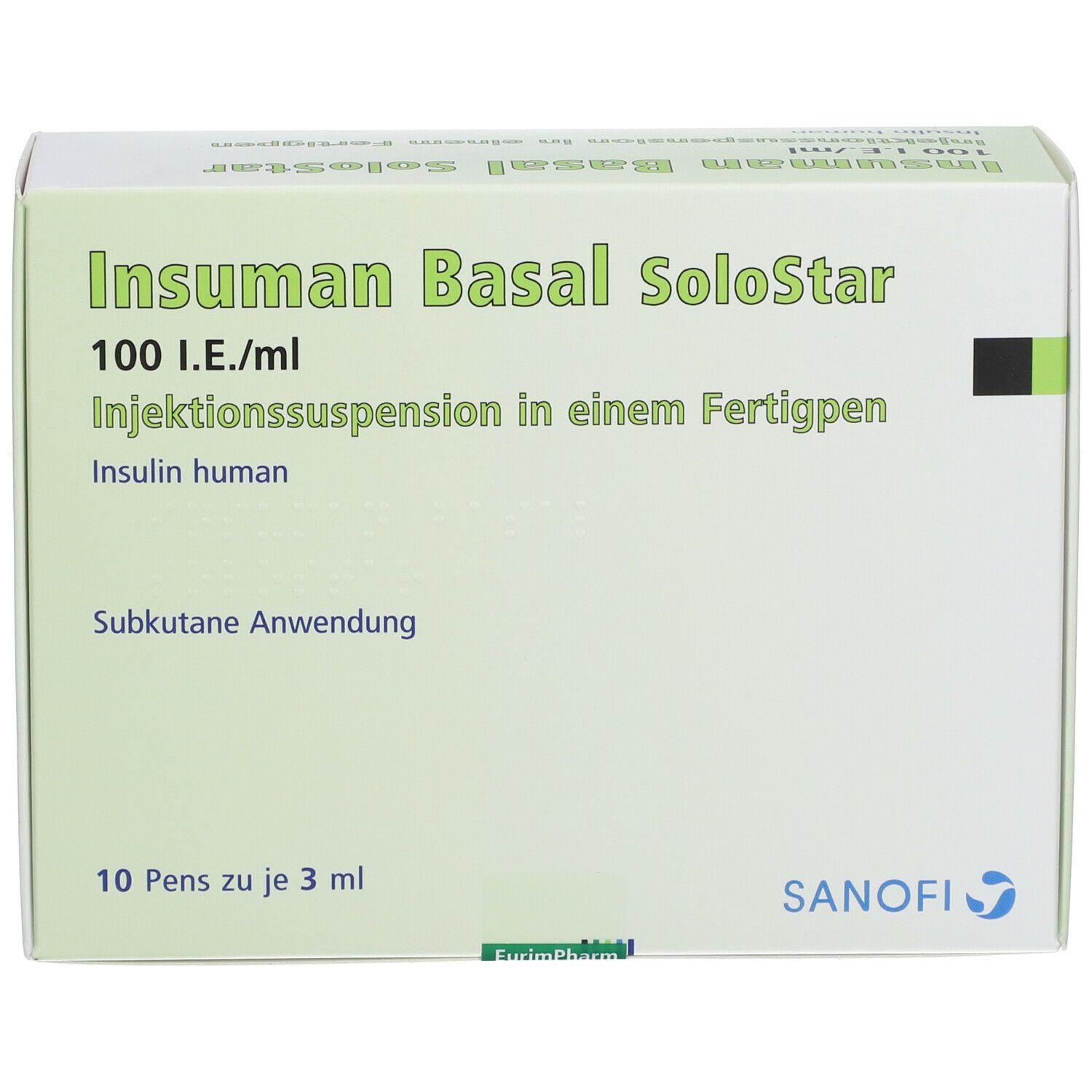 Insuman Basal 100 I.E./ml SoloStar 10x3 ml mit dem E-Rezept kaufen ...