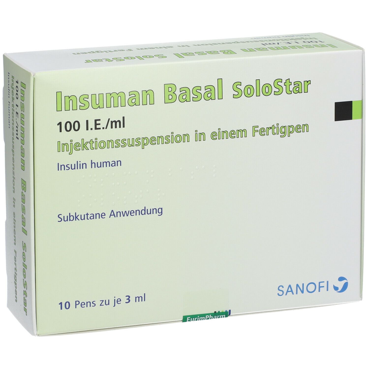 Insuman Basal 100 I.E./ml SoloStar 10x3 ml mit dem E-Rezept kaufen ...