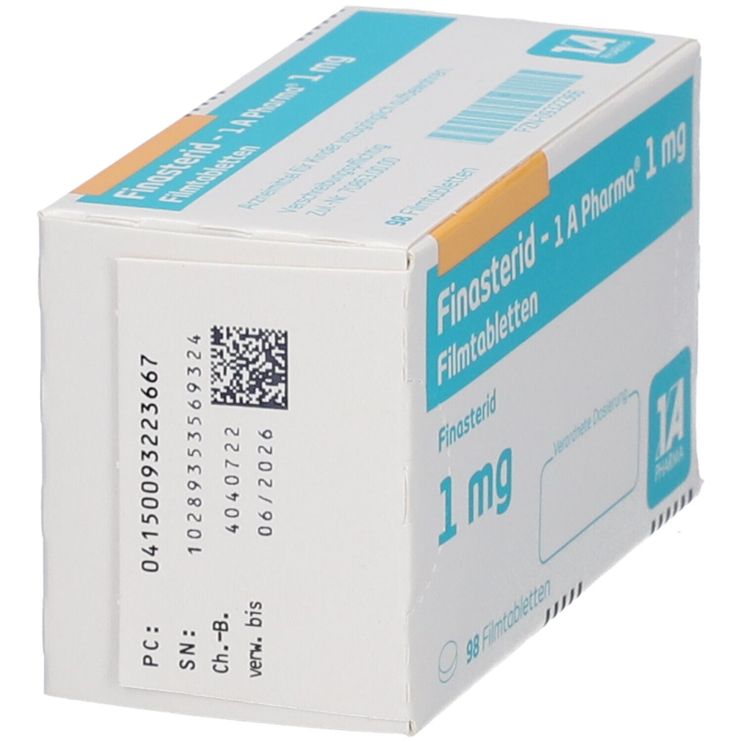 Finasterid 1A Pharma® 1Mg 98 St mit dem E-Rezept kaufen - Shop Apotheke