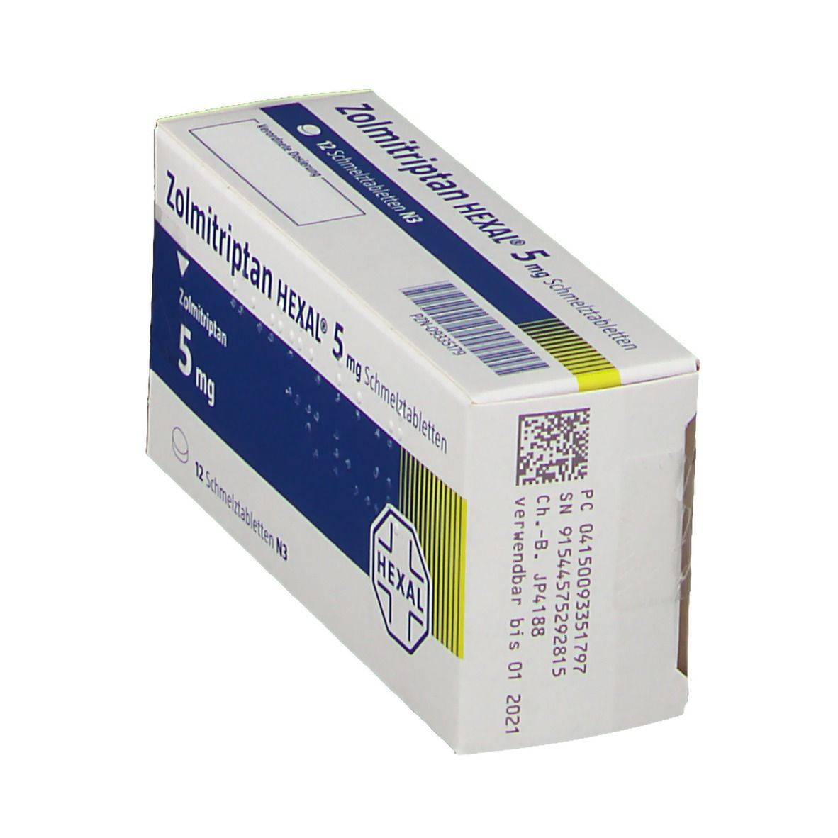 Zolmitriptan HEXAL® 5 mg 12 St mit dem E-Rezept kaufen - Shop Apotheke