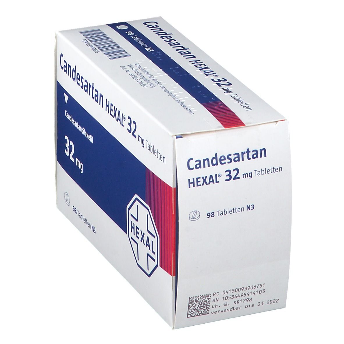 Candesartan HEXAL® 32 mg 98 St mit dem E-Rezept kaufen - Shop Apotheke