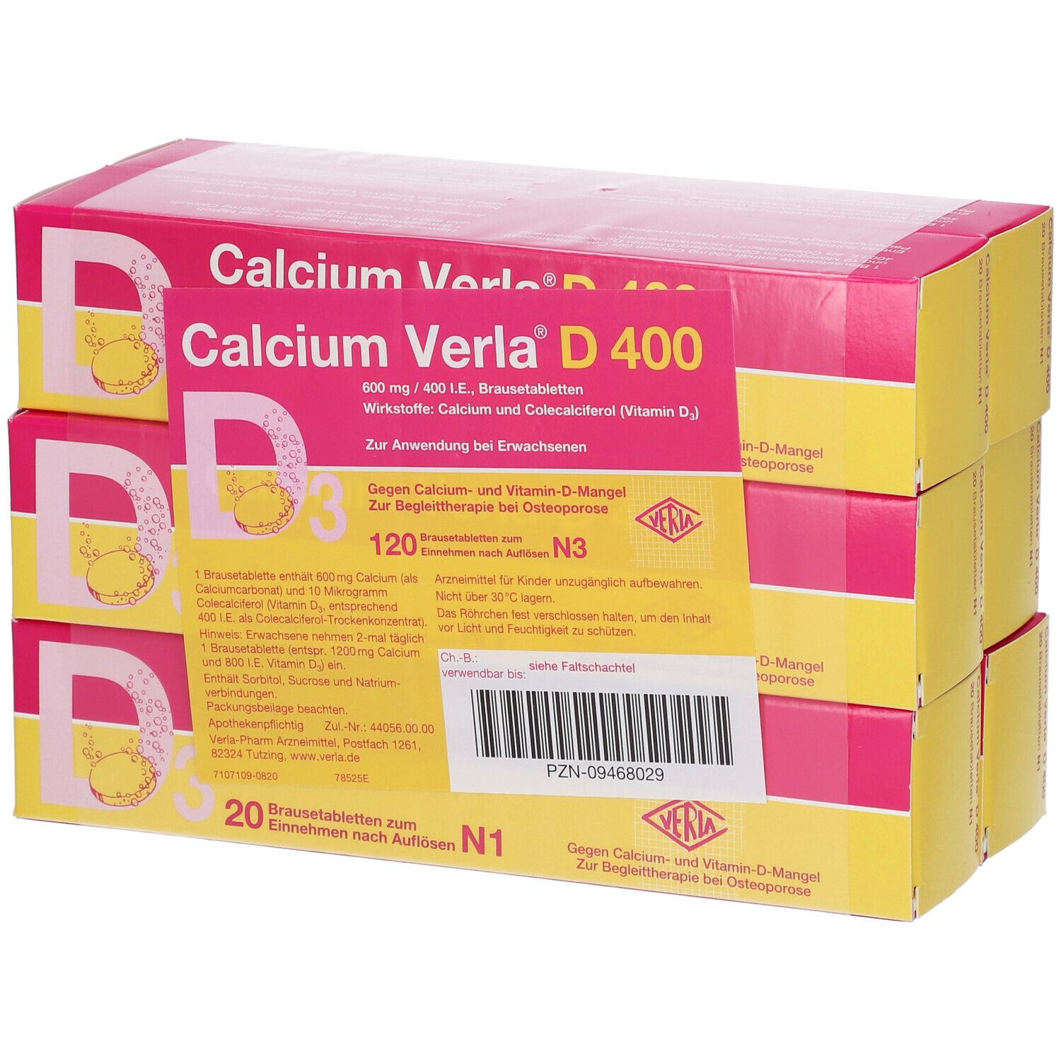 Calcium Verla® D 400 Brausetabletten 120 St - Shop Apotheke