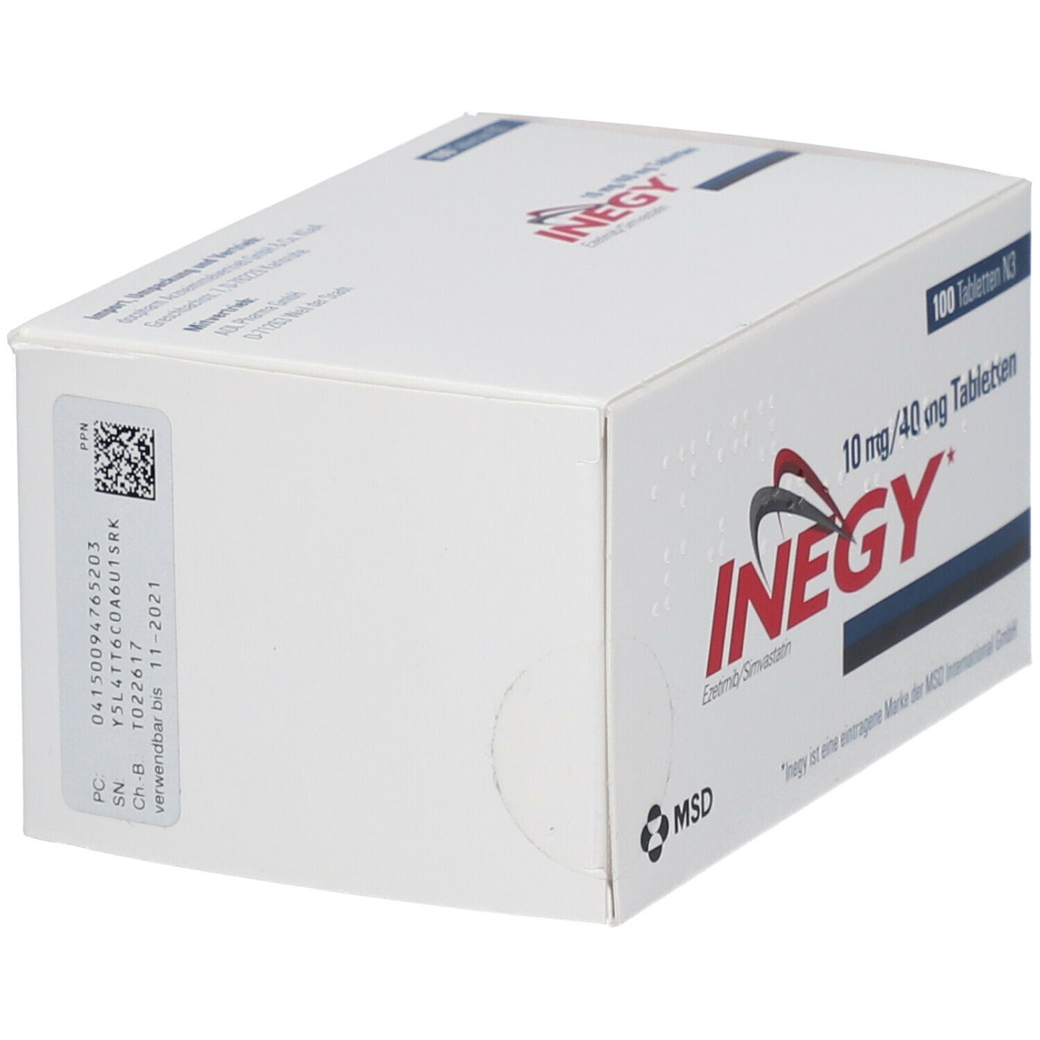 INEGY® 10 mg/40 mg 100 St mit dem E-Rezept kaufen - Shop Apotheke