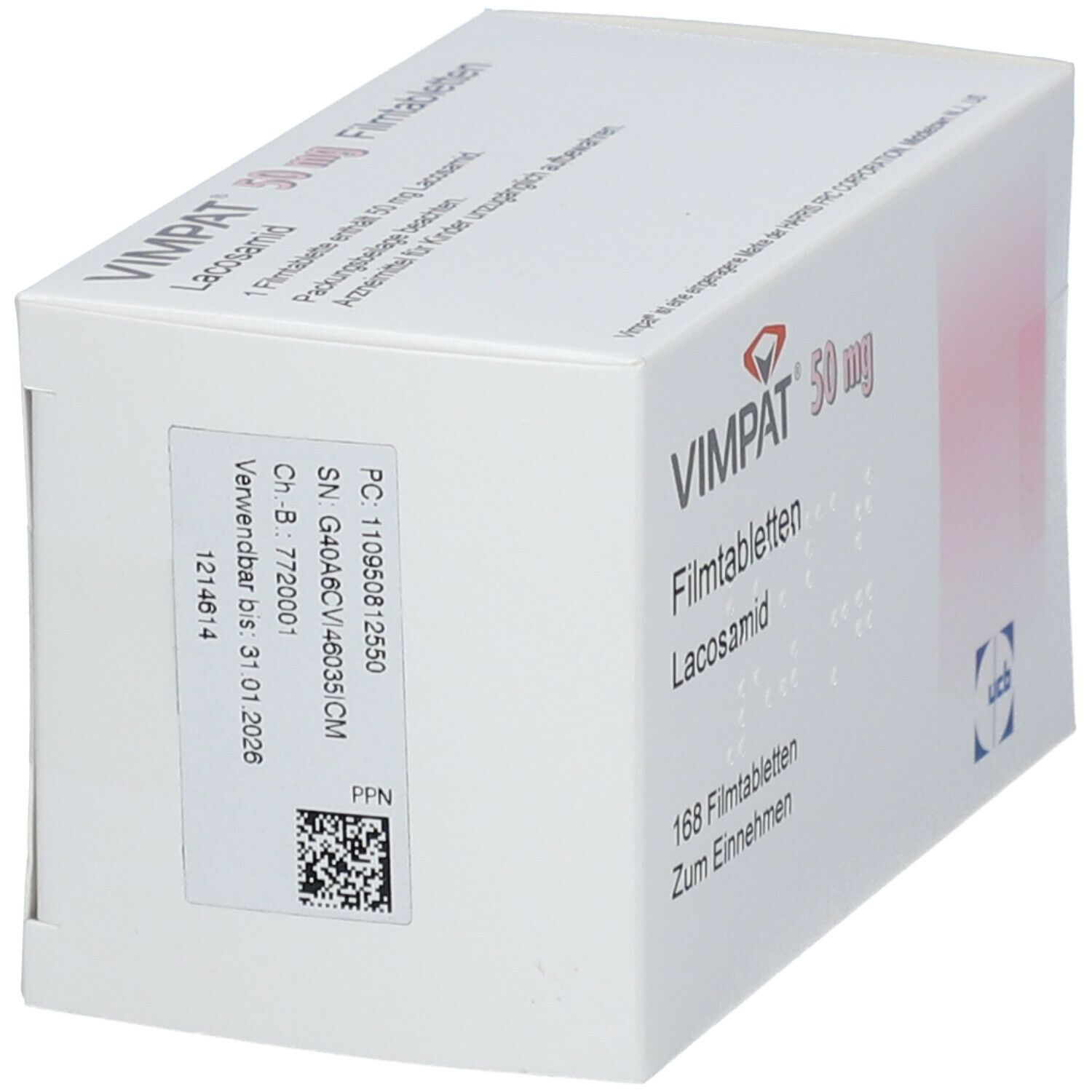 Vimpat 50 mg 168 St mit dem E-Rezept kaufen - Shop Apotheke