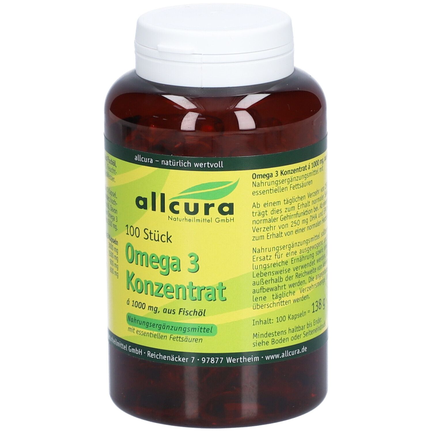 allcura Omega 3 Konzentrat 100 St - Shop Apotheke