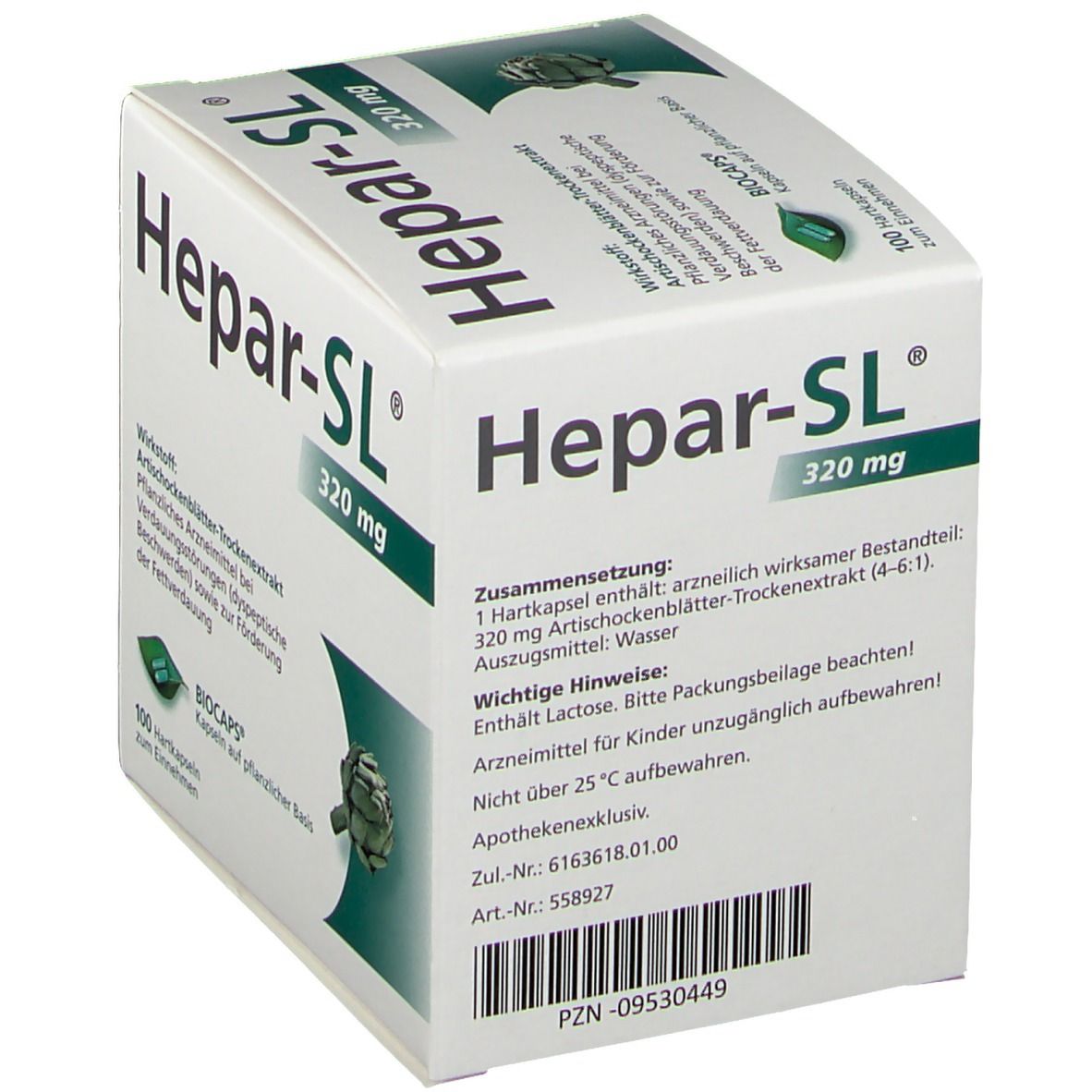 Hepar-SL® 320 mg 100 St - shop-apotheke.com