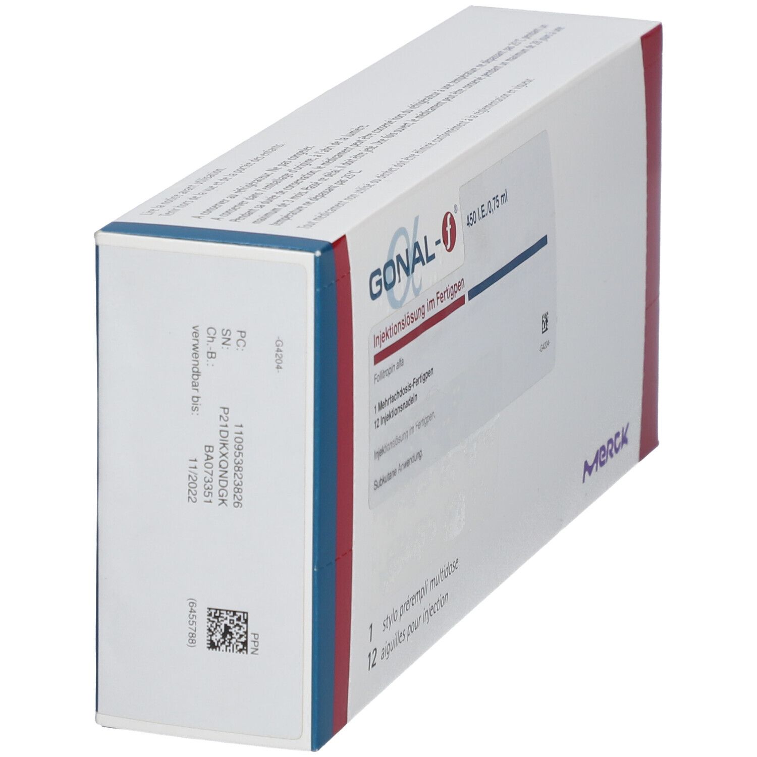 Gonal-F 450 I.E./0,75 ml 33 µg/0,75 ml 1 St mit dem E-Rezept kaufen ...