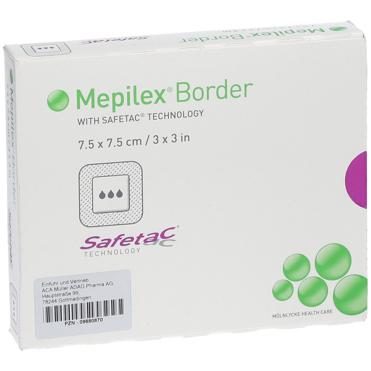 Mepilex® Border 7,5 x 7,5 cm 5 St - Shop Apotheke
