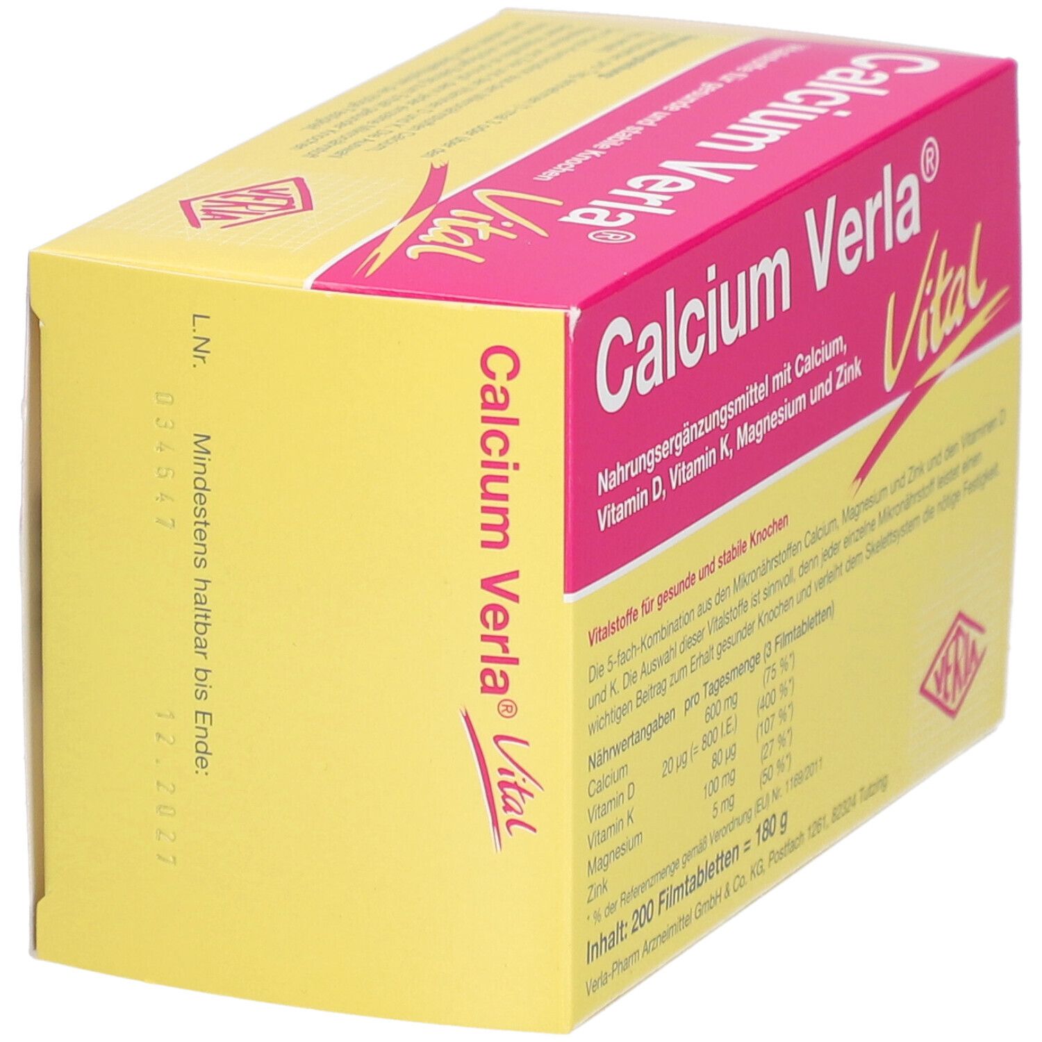 Calcium Verla® Vital 200 St - Shop Apotheke